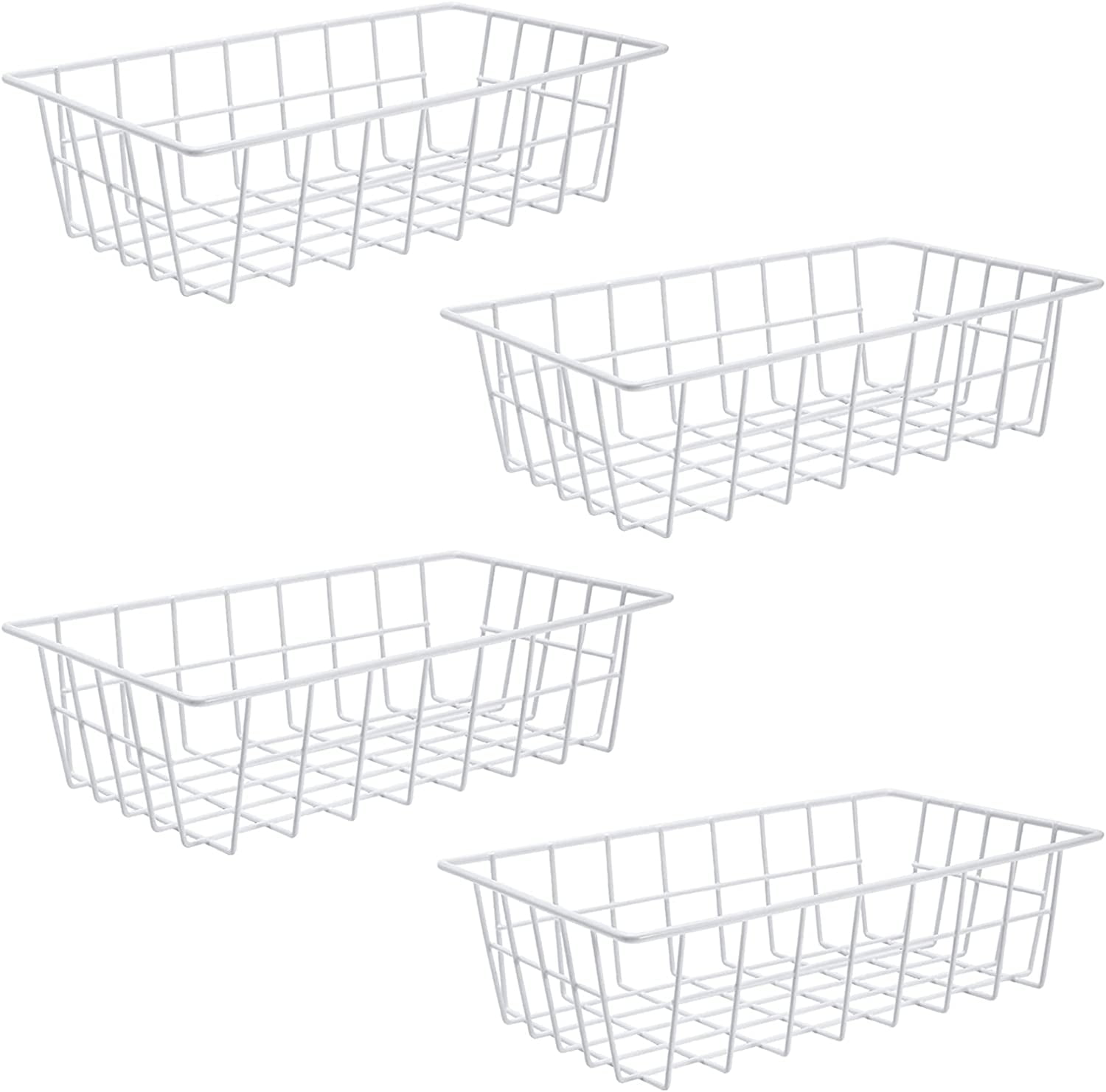 Freezer Organizer Bins Metal Wire Storage Baskets for Upright ...