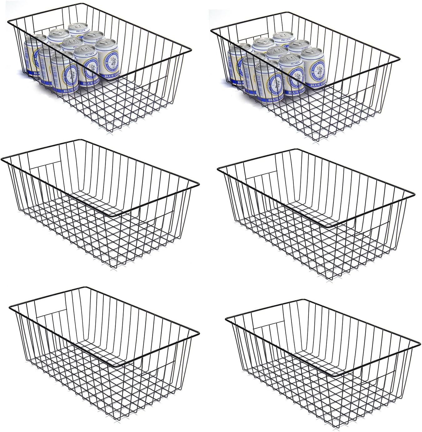 Freezer Organizer Bins, Upright Freezer Baskets for 16, 17, 21 cu.ft ...