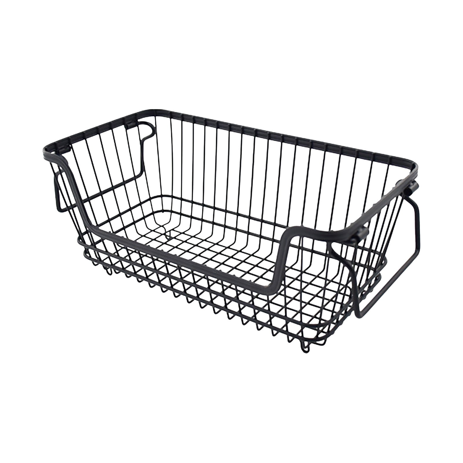 Freezer Organizer Open Front Stackable Wire Storage Baskets Chest ...