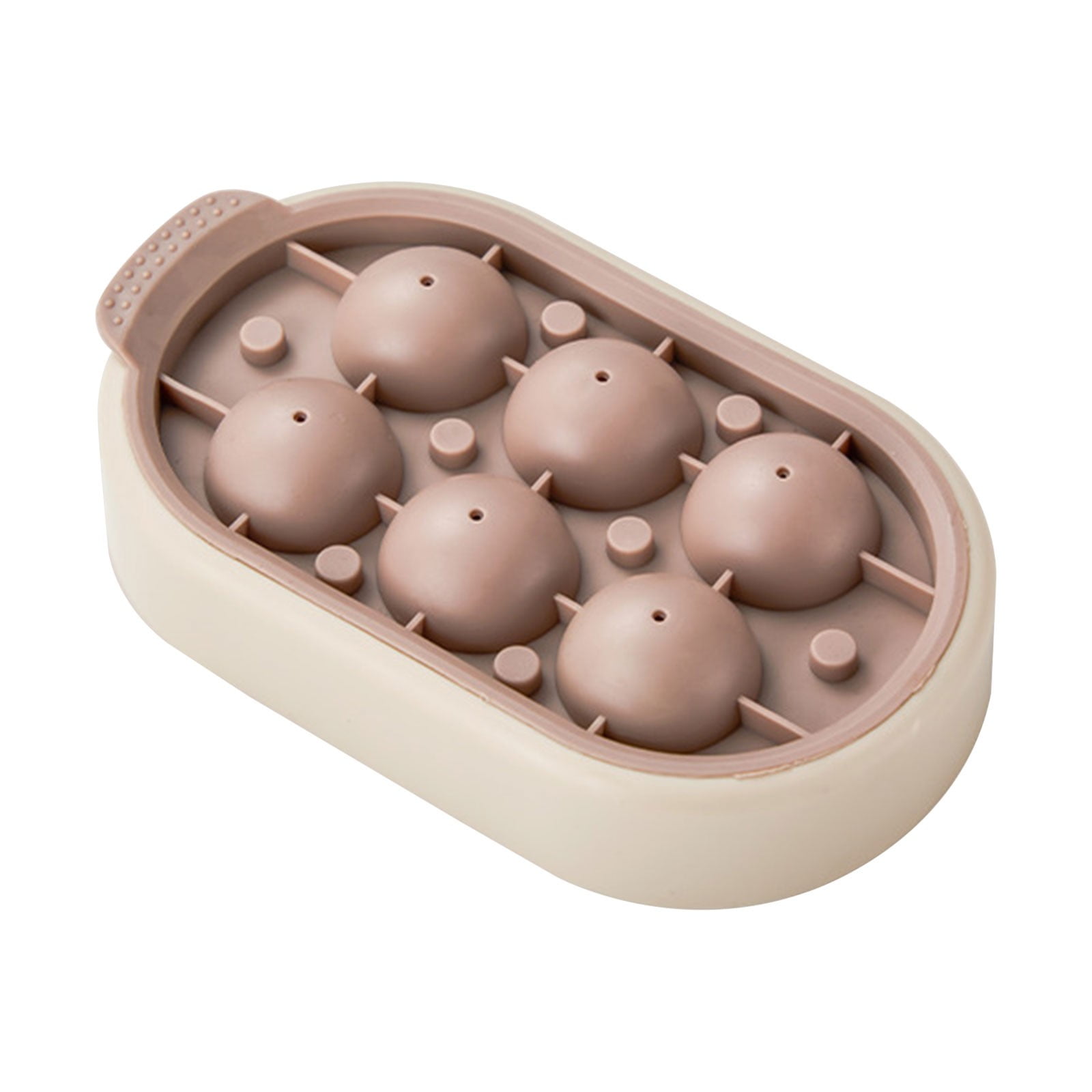 Freezer Racks Metal Circular 6 Grids Ice Cube Silicone Ice With Lid Ice ...