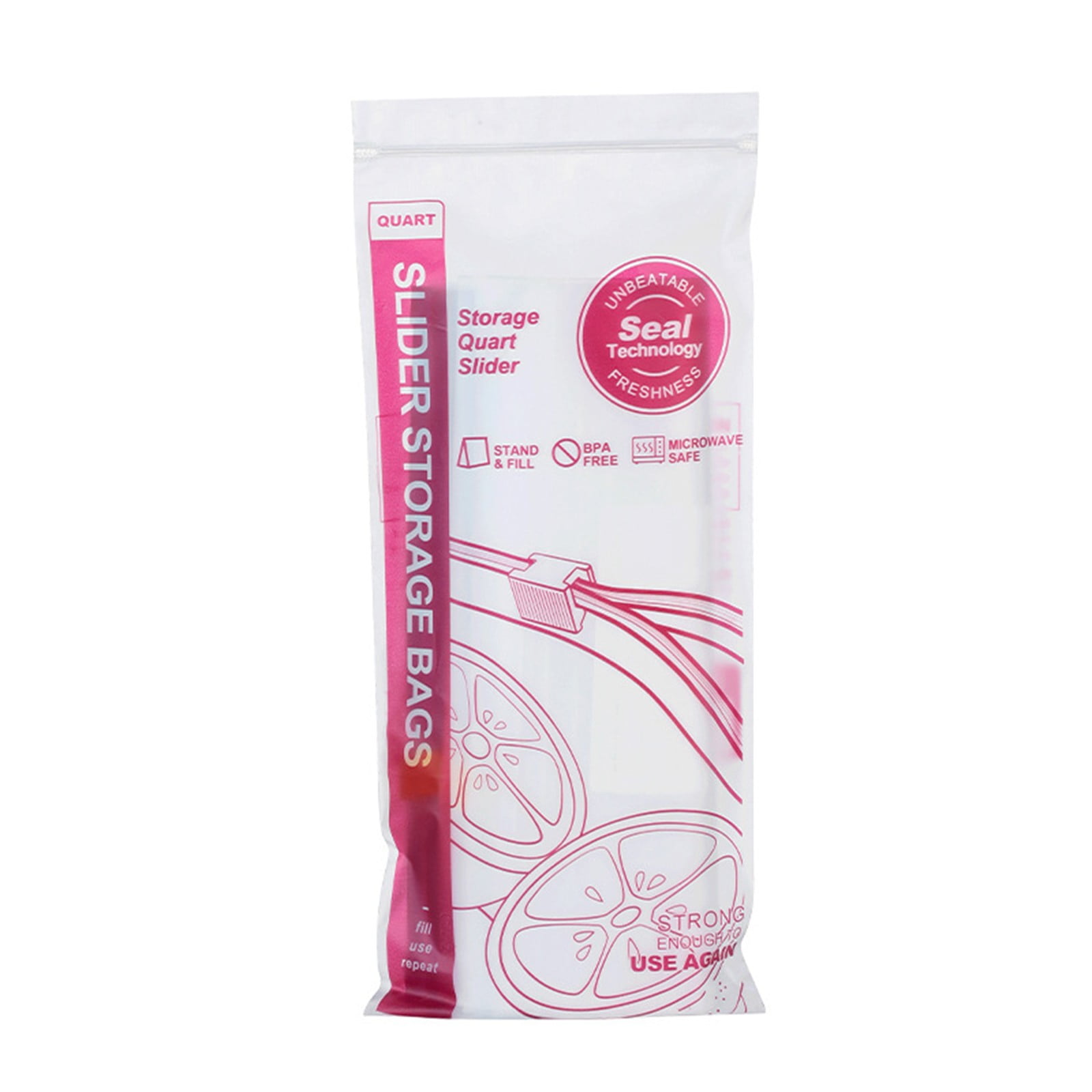 Freezer Slider Bags Set Disposable Zipper Pouch Bags, 1 Set Slide ...