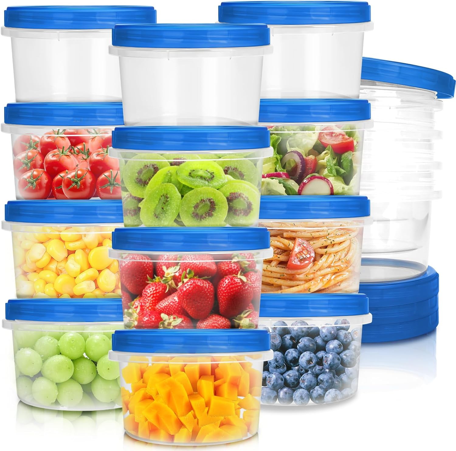 Freezer Storage Containers, [10 Pack-16 oz] Ultra Thick Freezer ...