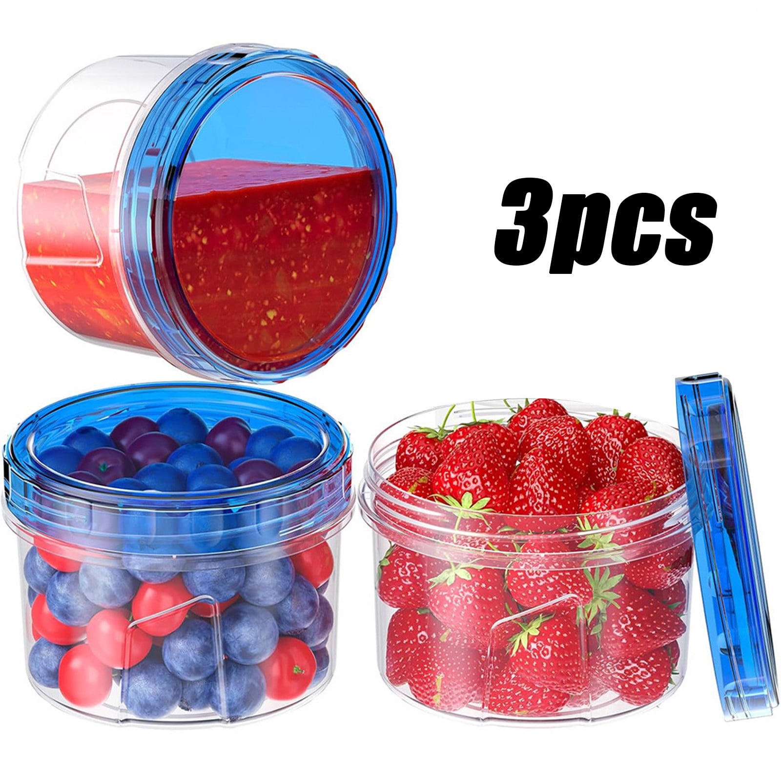 Freezer Storage Containers, 3 Pack 26 oz Stackable Food Containers with ...