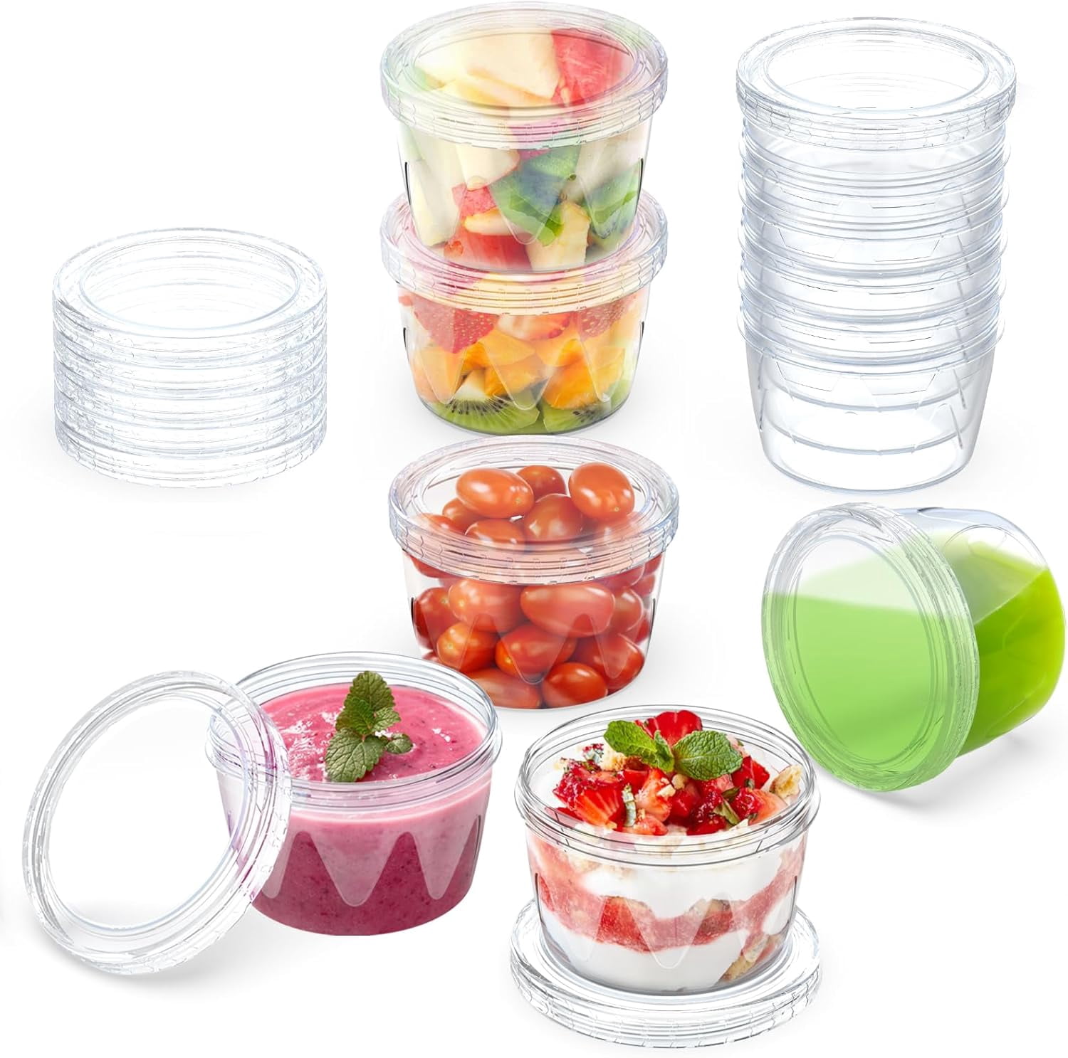 Freezer Storage Containers [ INNOVATIVE DESIGN] 12 -16 Oz Indicates ...