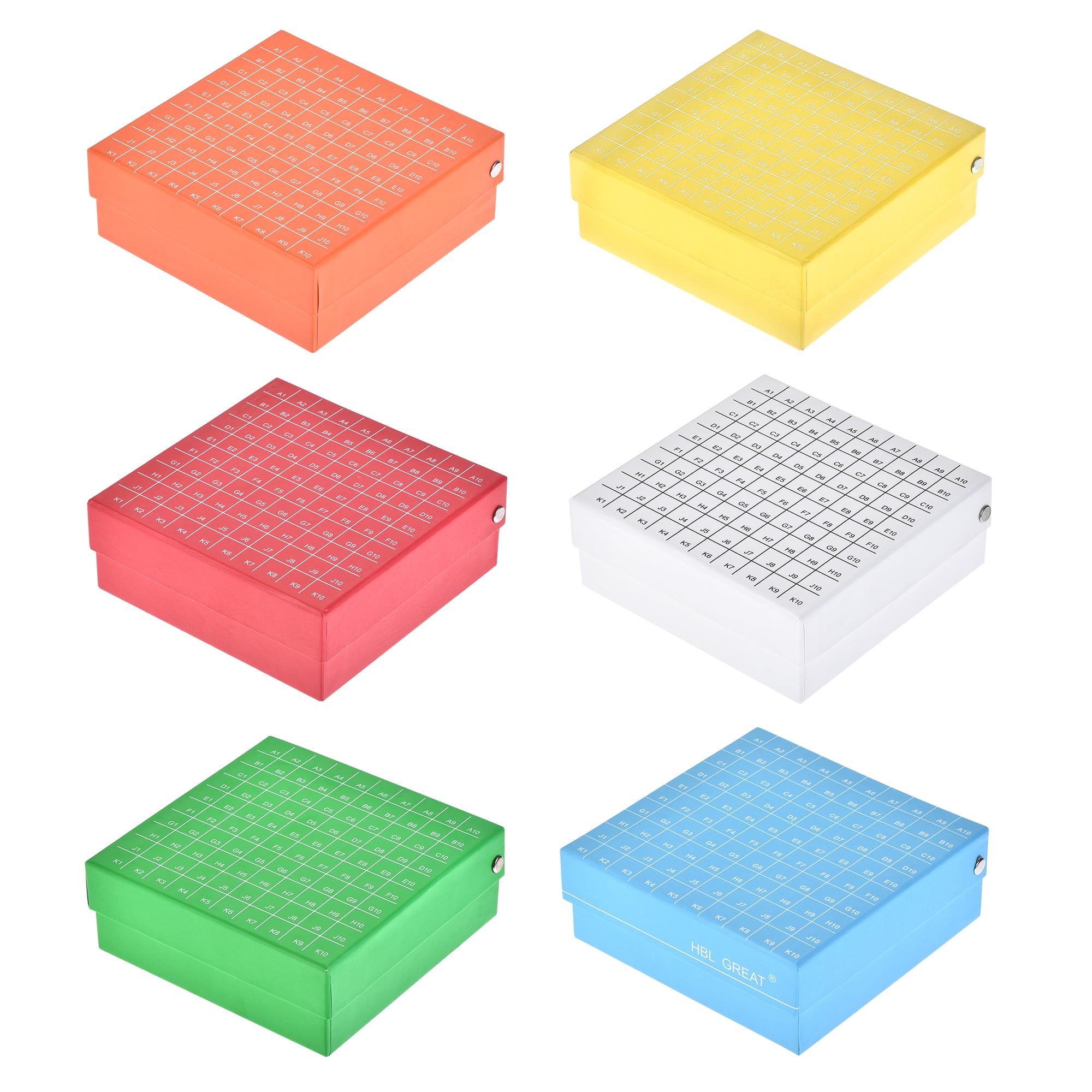Freezer Tube Box 100 Places Waterproof Cardboard Holder Rack for 1.5/1. ...