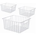 Freezer Wire Baskets, Kitchen Storage Organizer Bins for Chest and ...