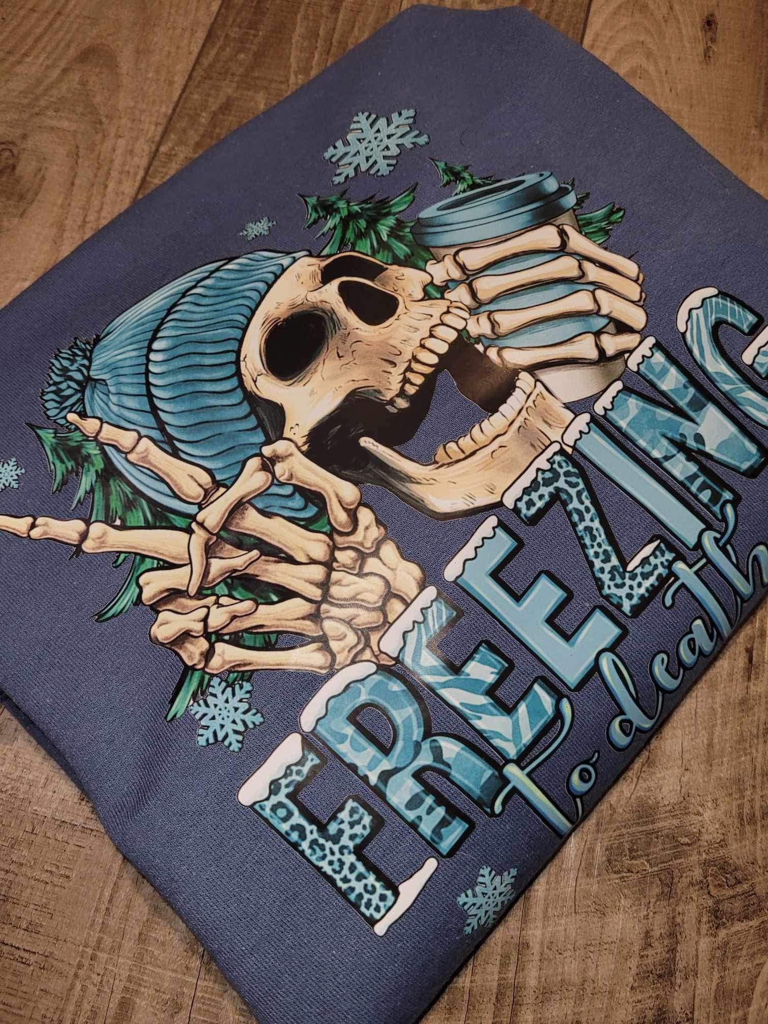 Freezing To Death Crewneck, Sweatshirt, Ships from the USA, Humorous ...