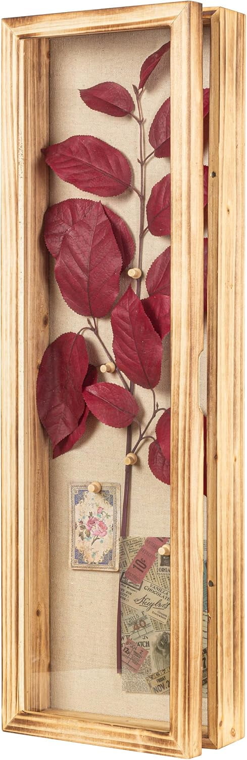 Freezing point Shadow Box Frame 8x25 Flower Shadow Box Pin Display Case ...