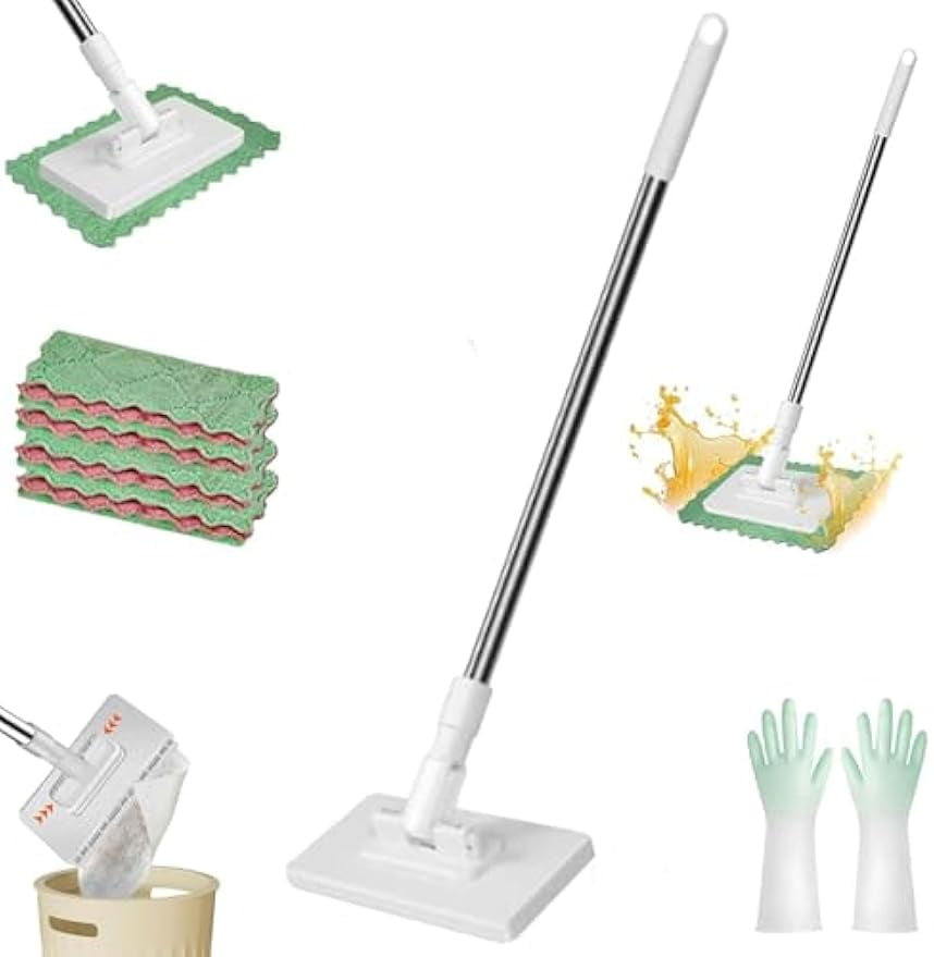 Fregona detachable dust mop, 39-inch long handle wet and dry mop, with ...