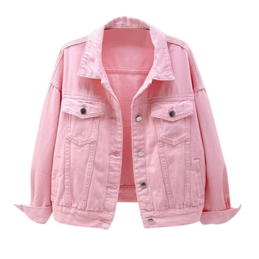 jackets for women jean jacket women women's basic solid color button ...