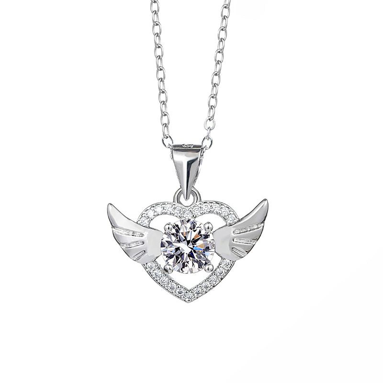 Frehsky Necklaces For Women Diamond Necklace Woman Beating Dazzling