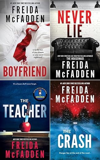 Freida McFadden Bestselling 4 Books Collection - The Boyfriend, Never Lie, The Teacher, The ...