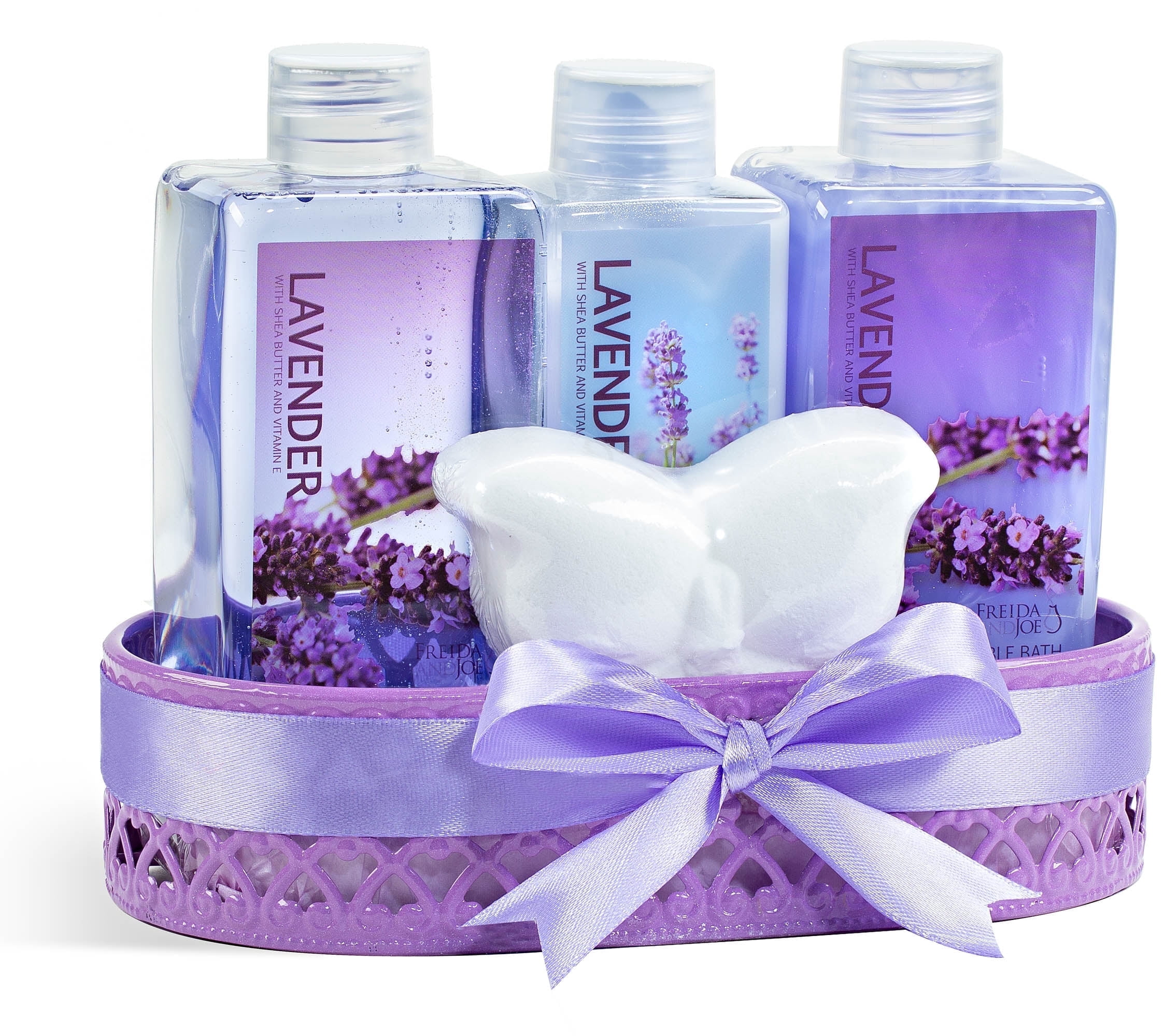 Freida and Joe Bath and Body Gift Set for Women, Mediterranean Lavender ...