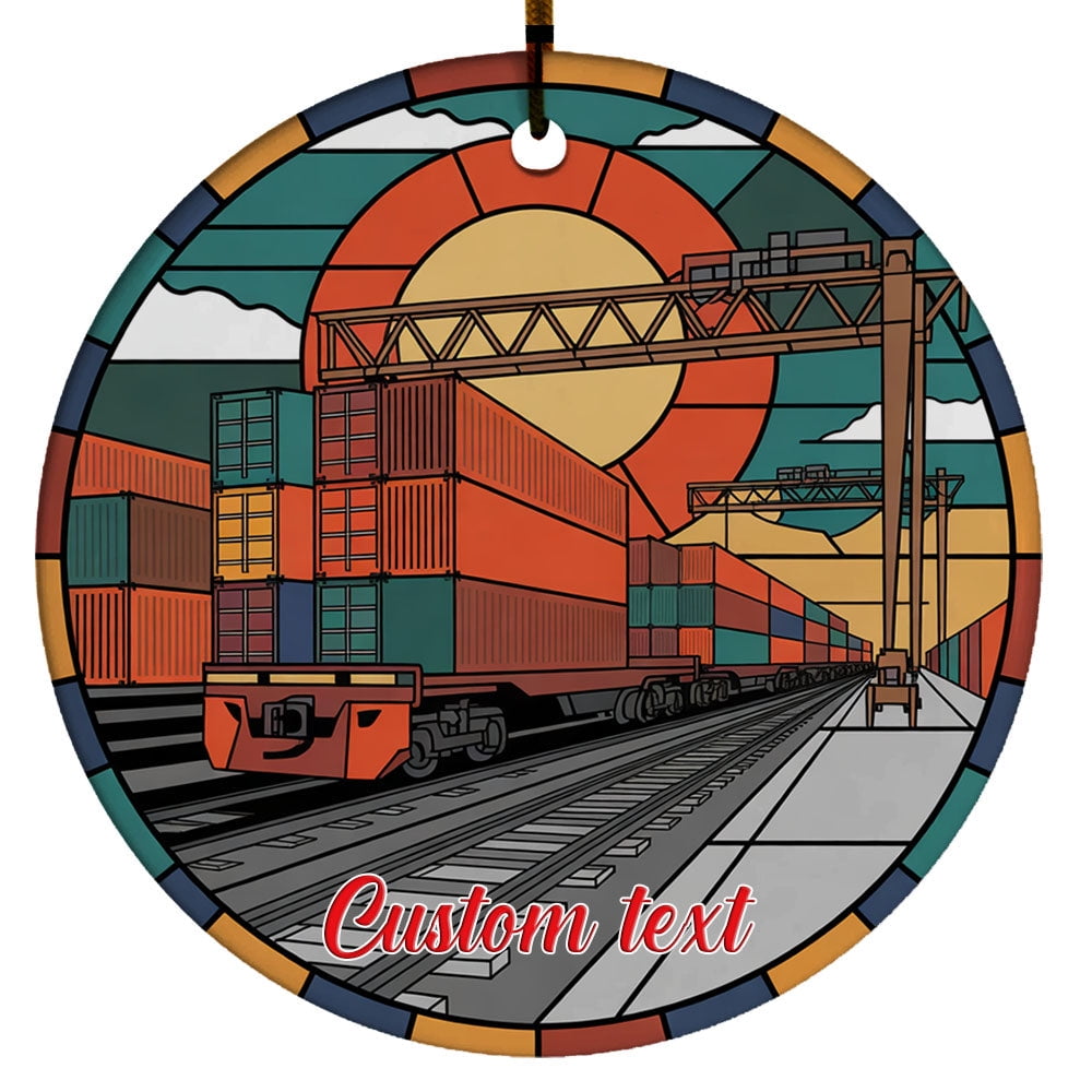Freight Train Ornament – Unique Christmas 2025 Gift for Vehicle ...