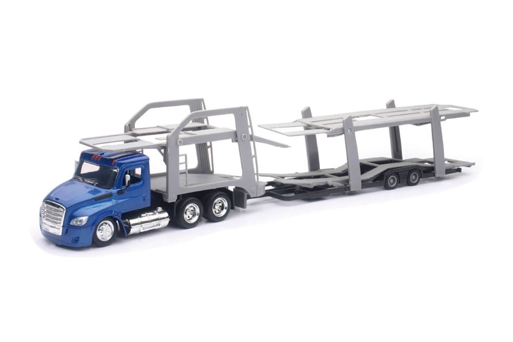 Freightliner Cascadia Auto Carrier, Blue - New Ray 16033 - 1/43 Scale ...