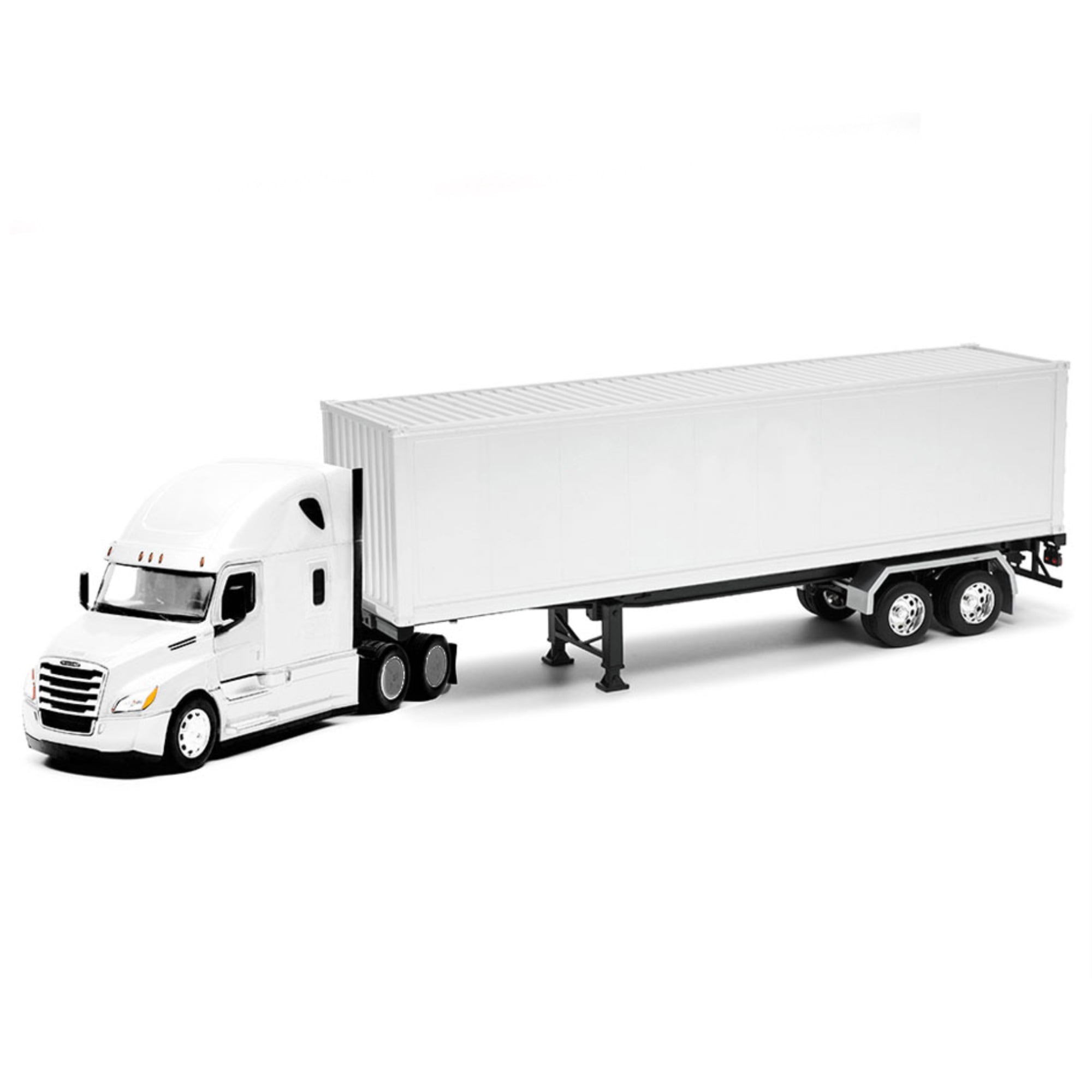 Freightliner Cascadia Truck White with White Tanker Trailer ...