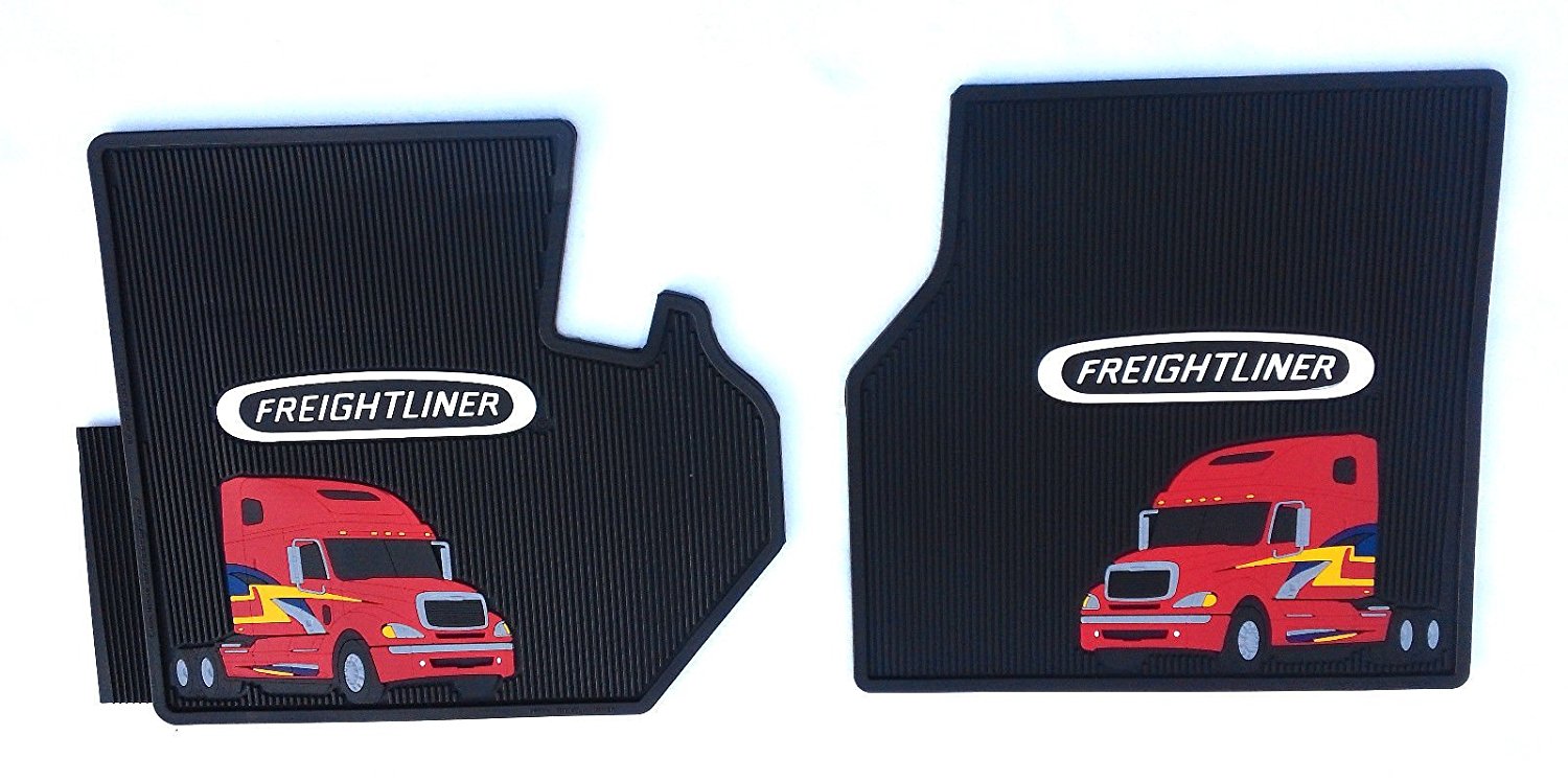 Freightliner Columbia Black All-Weather Rubber Floor Mats OEM with ...