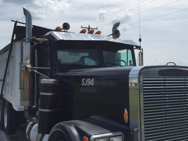 Freightliner FLC Flat Top 13" Drop Visor - Walmart.com