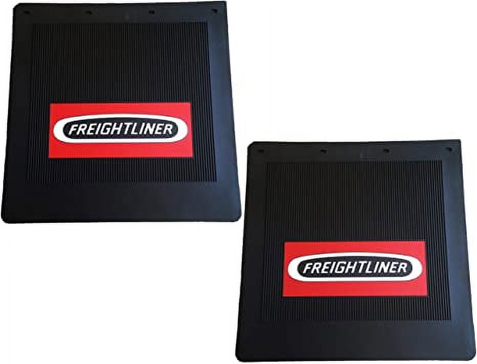 Freightliner Trucks 24" x 24" x 1/4" OEM Black Rubber Semi Truck Mud ...