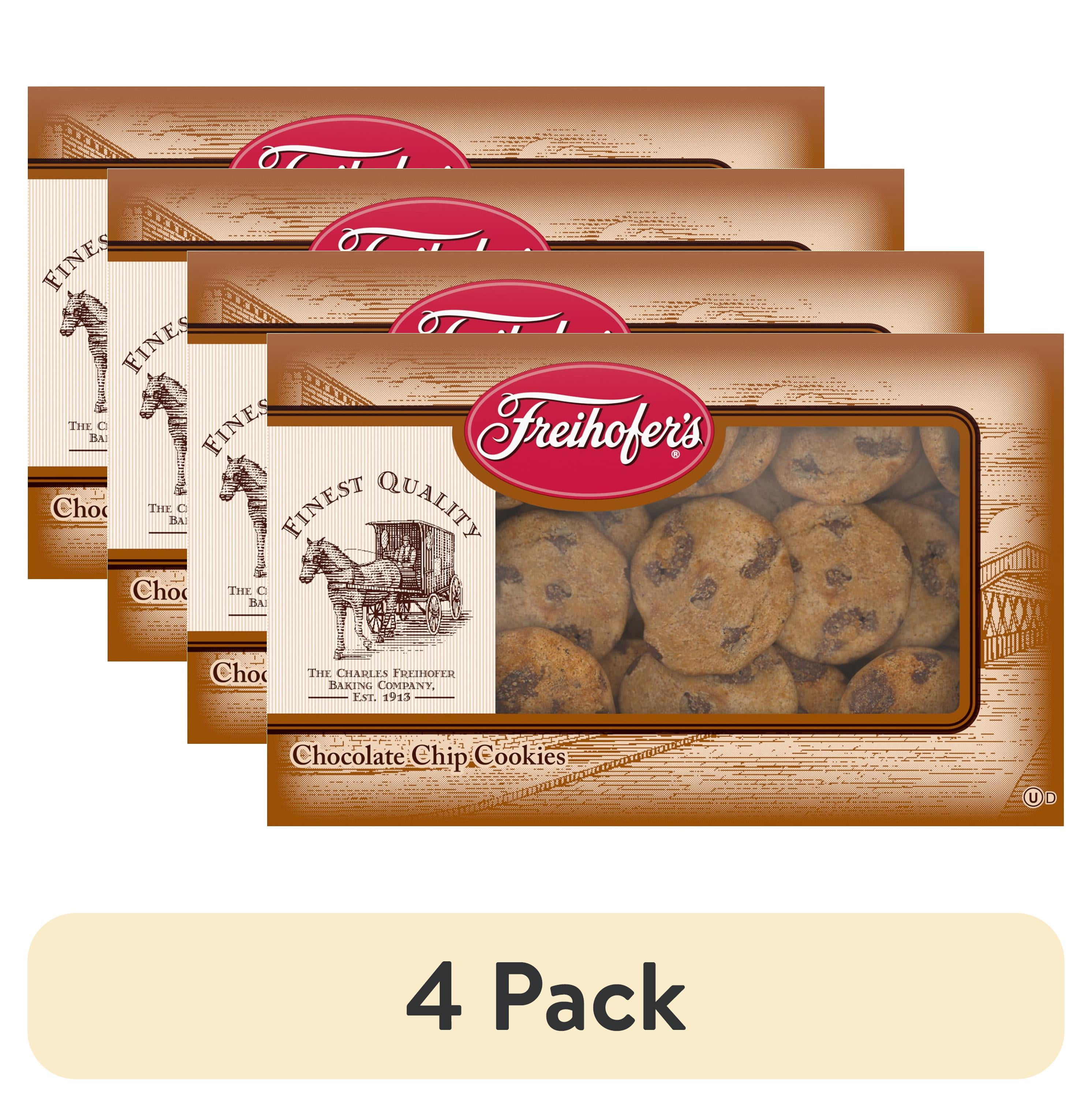 (4 pack) Freihofer's Chocolate Chip Cookies, 28 count, Cookies, 12 oz ...
