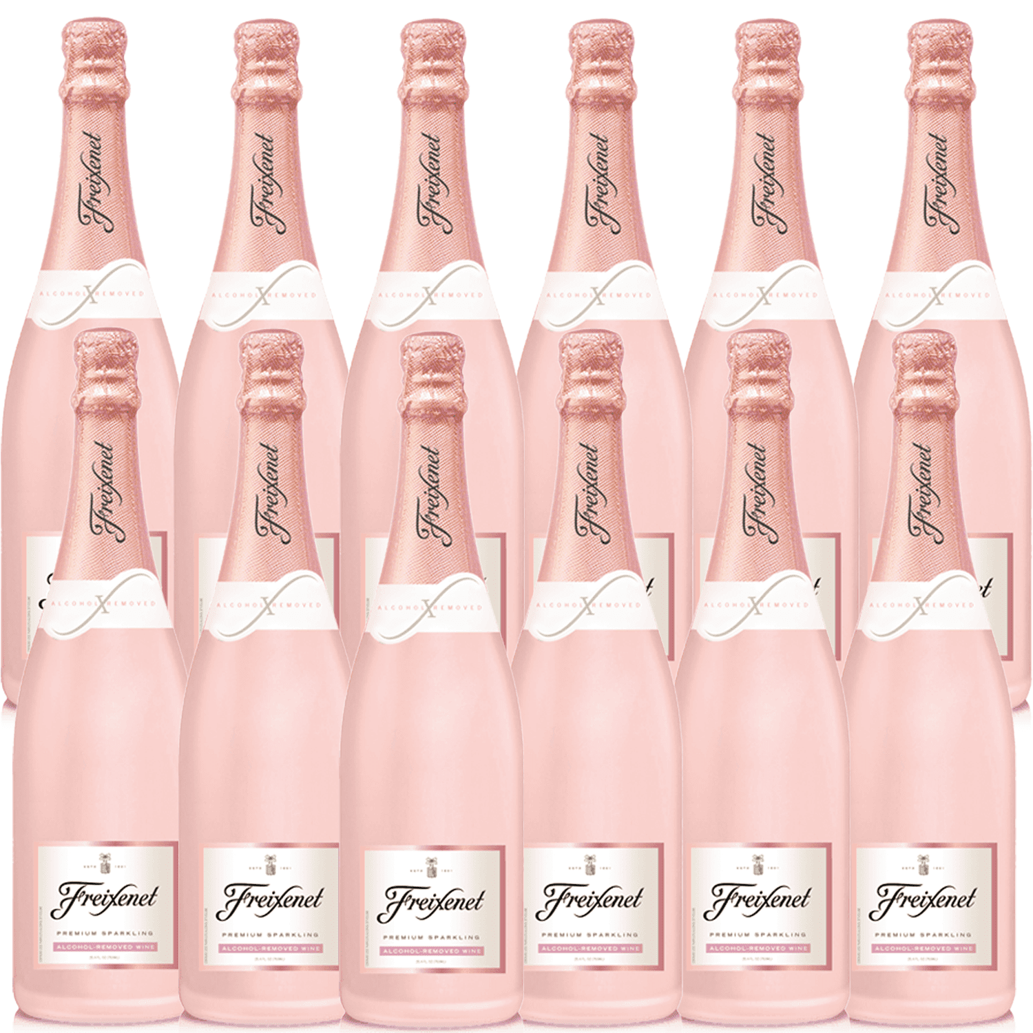 Freixenet Alcohol Removed Non-Alcoholic Rosé Sparkling Champagne Wine - Premium Zero Alcohol ...