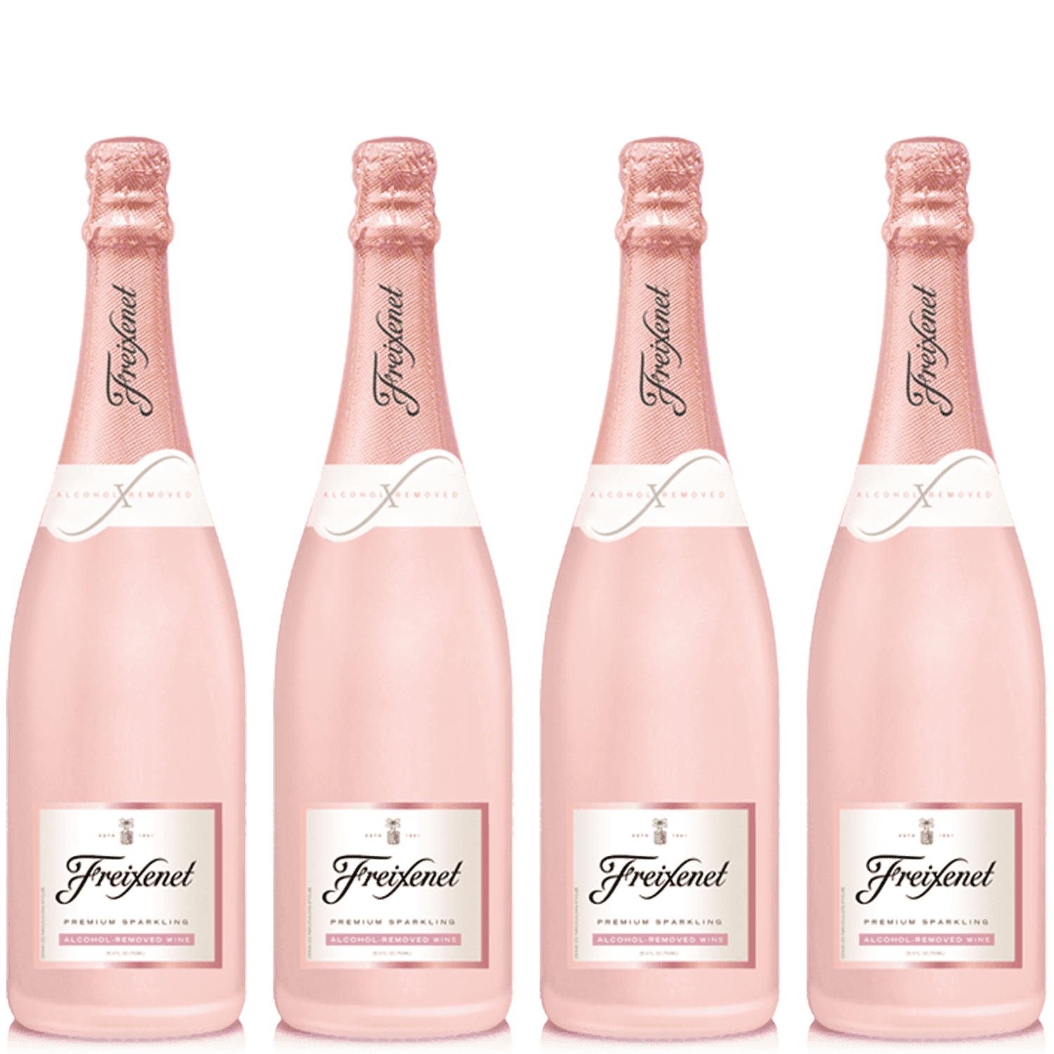 Freixenet Alcohol Removed Non-Alcoholic Rosé Sparkling Champagne Wine - Premium Zero Alcohol ...