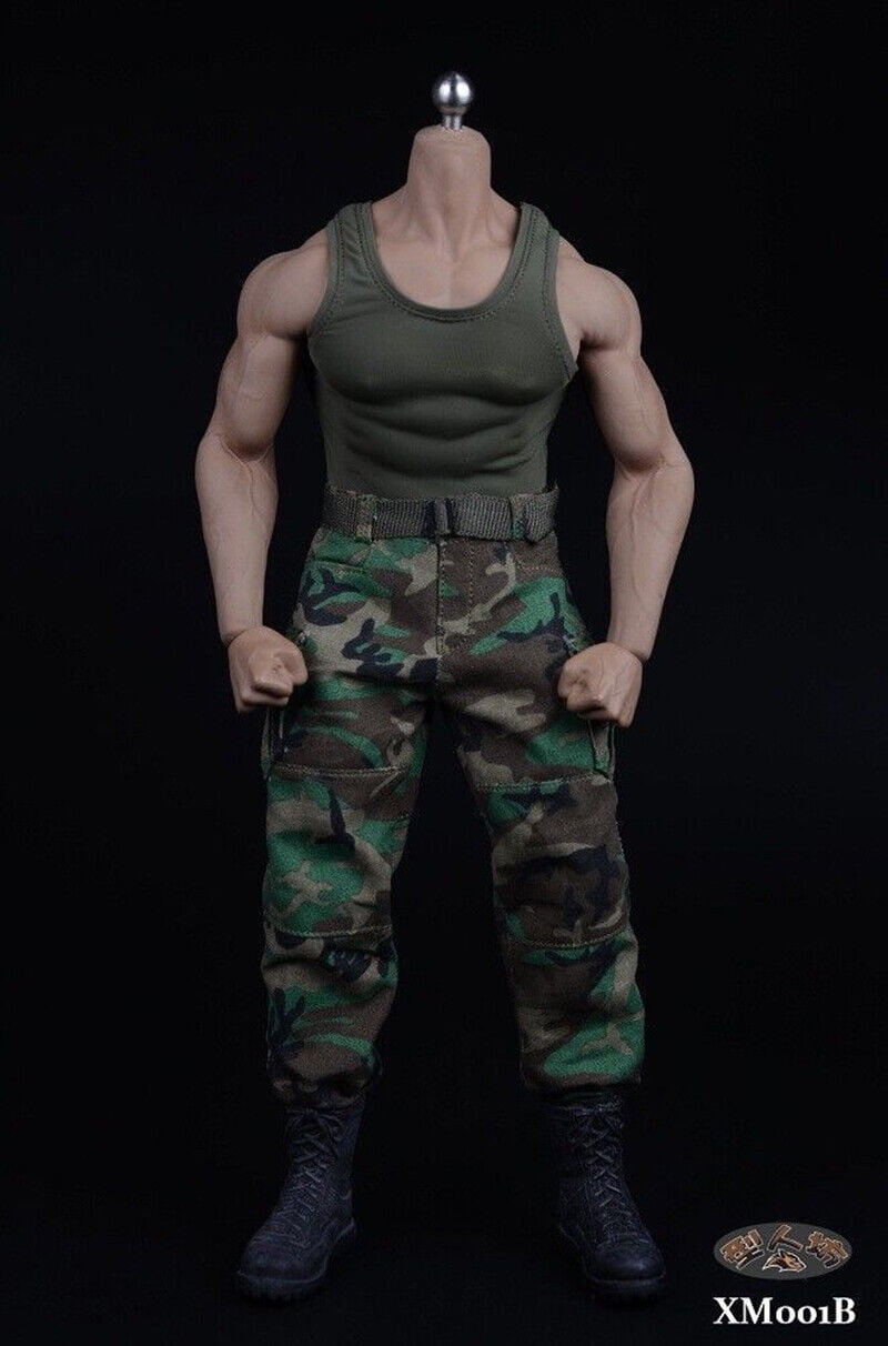 Fremego 1/6 Men's Vest&Pants&Shoes Clothes Set B For 12'' PH M34 Muscle ...