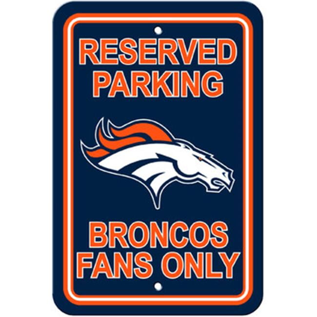 Fremont Die 90232 Denver Broncos Plastic Parking Sign - Reserved ...