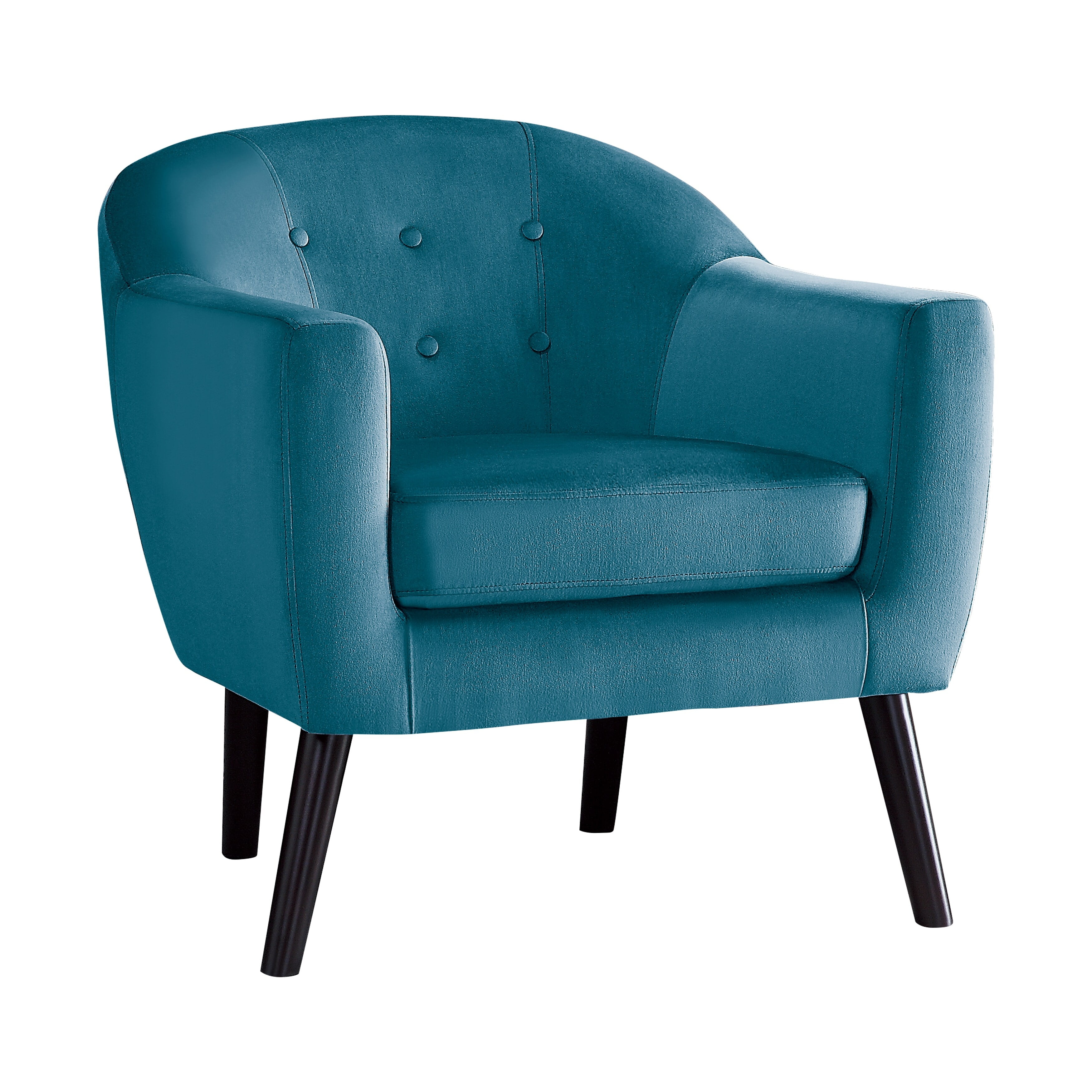 Fremont & Park Porter Velvet Tufted Accent Chair Blue - Walmart.com