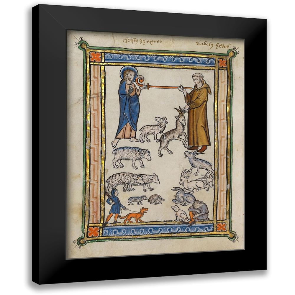 French 13th Century 12x14 Black Modern Framed Museum Art Print Titled ...