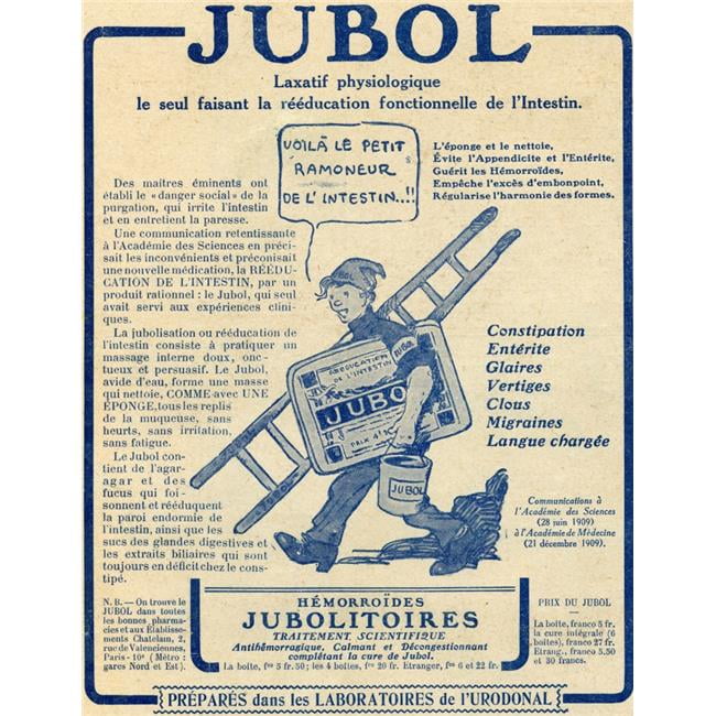 French Advertisement C.1916 For Jubola Laxative. Poster Print - Walmart.com