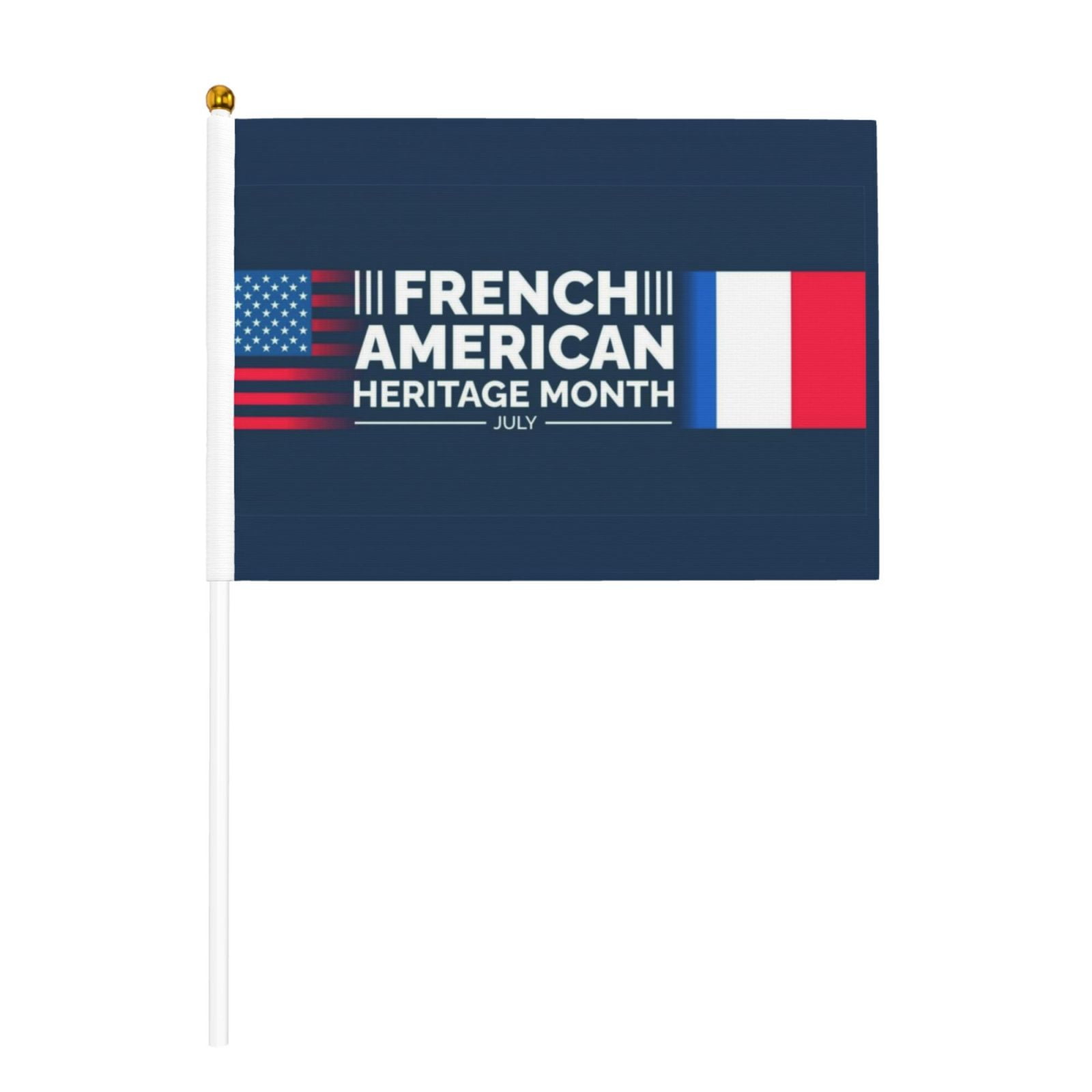 French-American Heritage Month Flag Small Mini Hand Held Flags Small ...