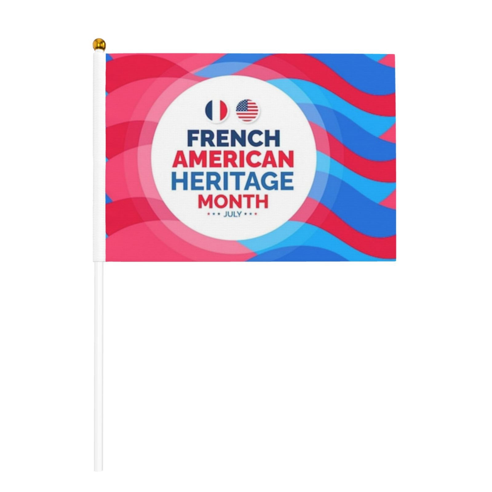 French-American Heritage Month Flag Small Mini Hand Held Flags Small ...