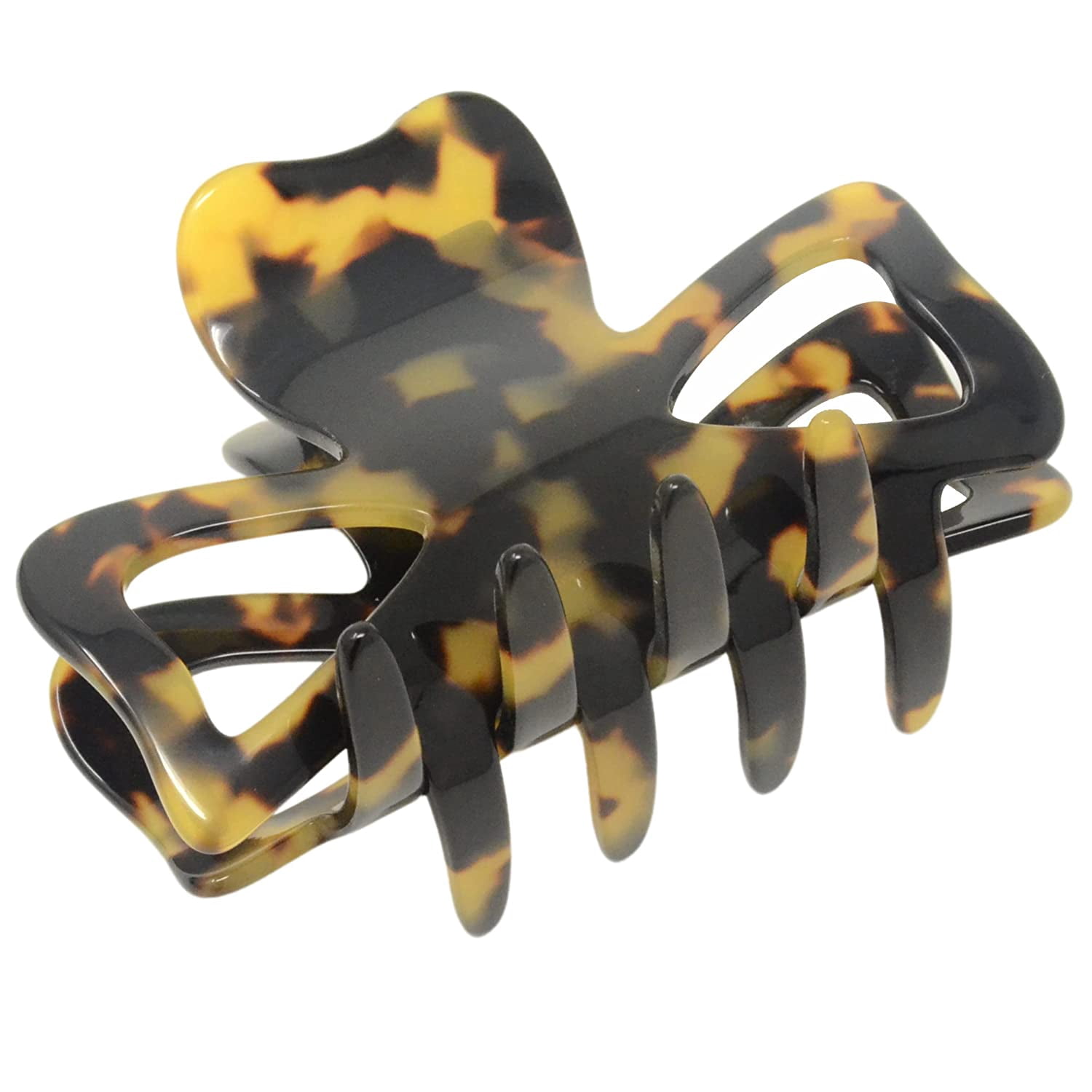 French Amie Classic Butterfly 3" Handmade Cellulose Interlocking Teeth ...