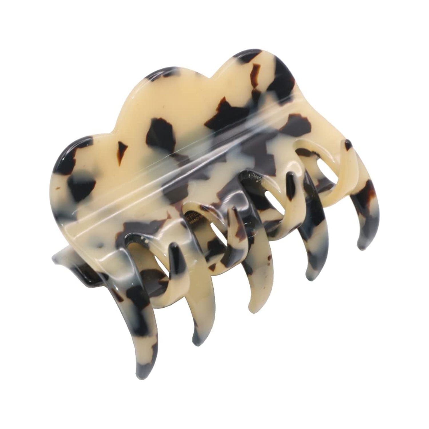 French Amie Crown Wave Medium 3” Celluloid Handmade Interlocking Hair ...