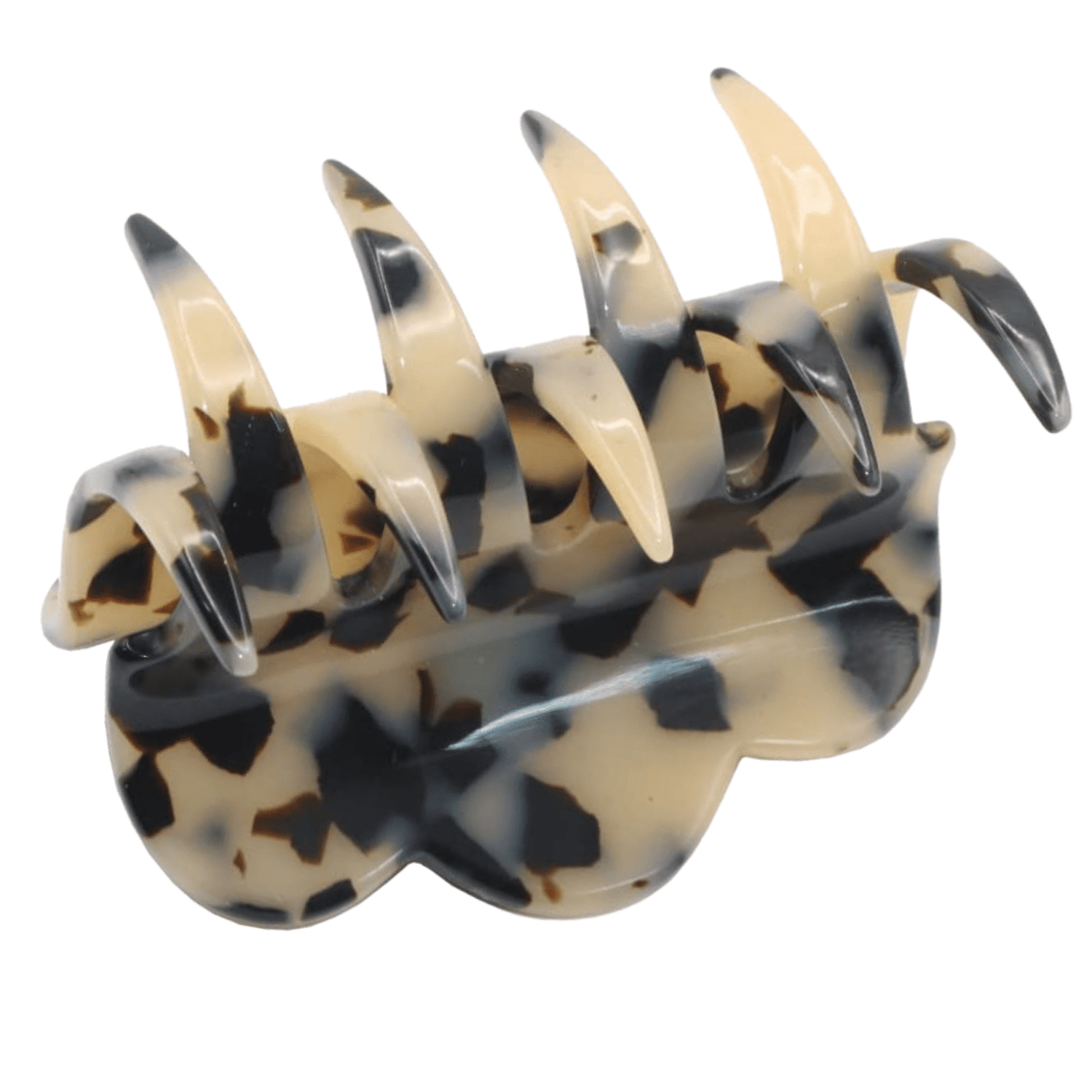 French Amie Crown Wave Small 2.5” Celluloid Handmade Interlocking Hair ...