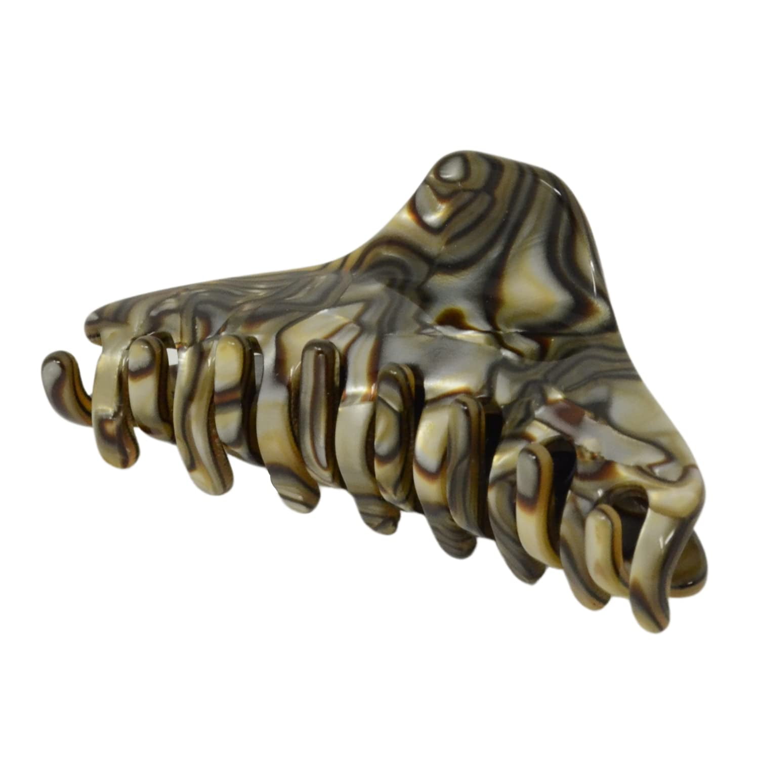 French Amie Director Thin and Narrow Small Handmade Celluloid Hair Claw ...