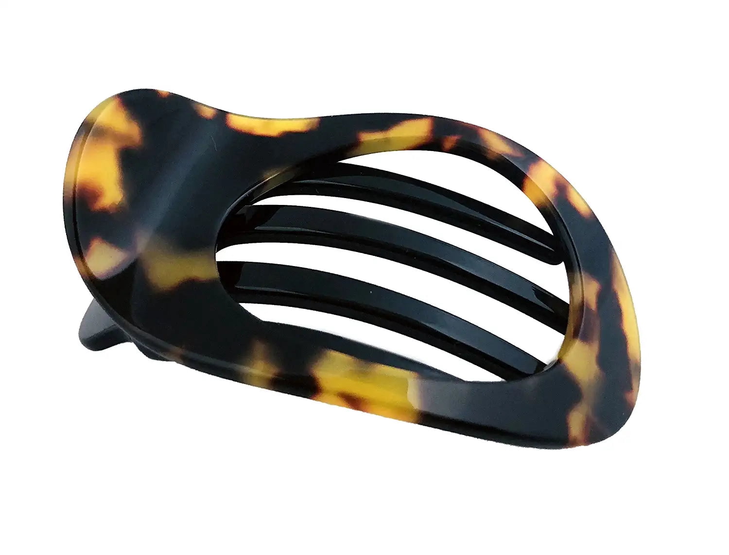 French Amie Oval 3" Small Handmade Side Slide Hair Claw Clip for Fine ...