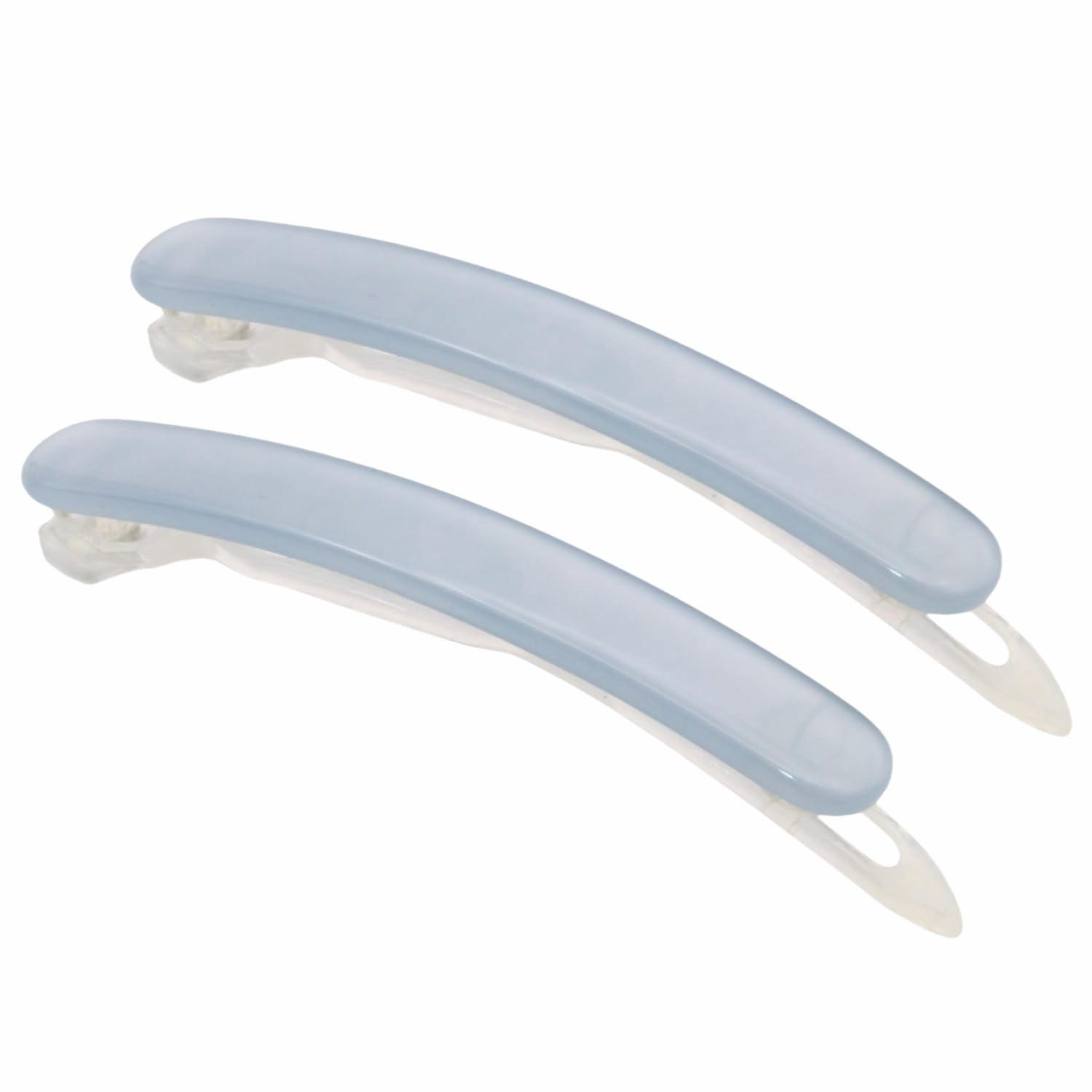 French Amie Rounded Oblong Small Cellulose No Metal Hair Slide ...