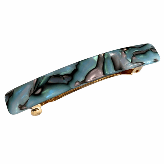 French Amie Small 2 1/4" Celluloid Handmade Hair Barrette for Women and ...