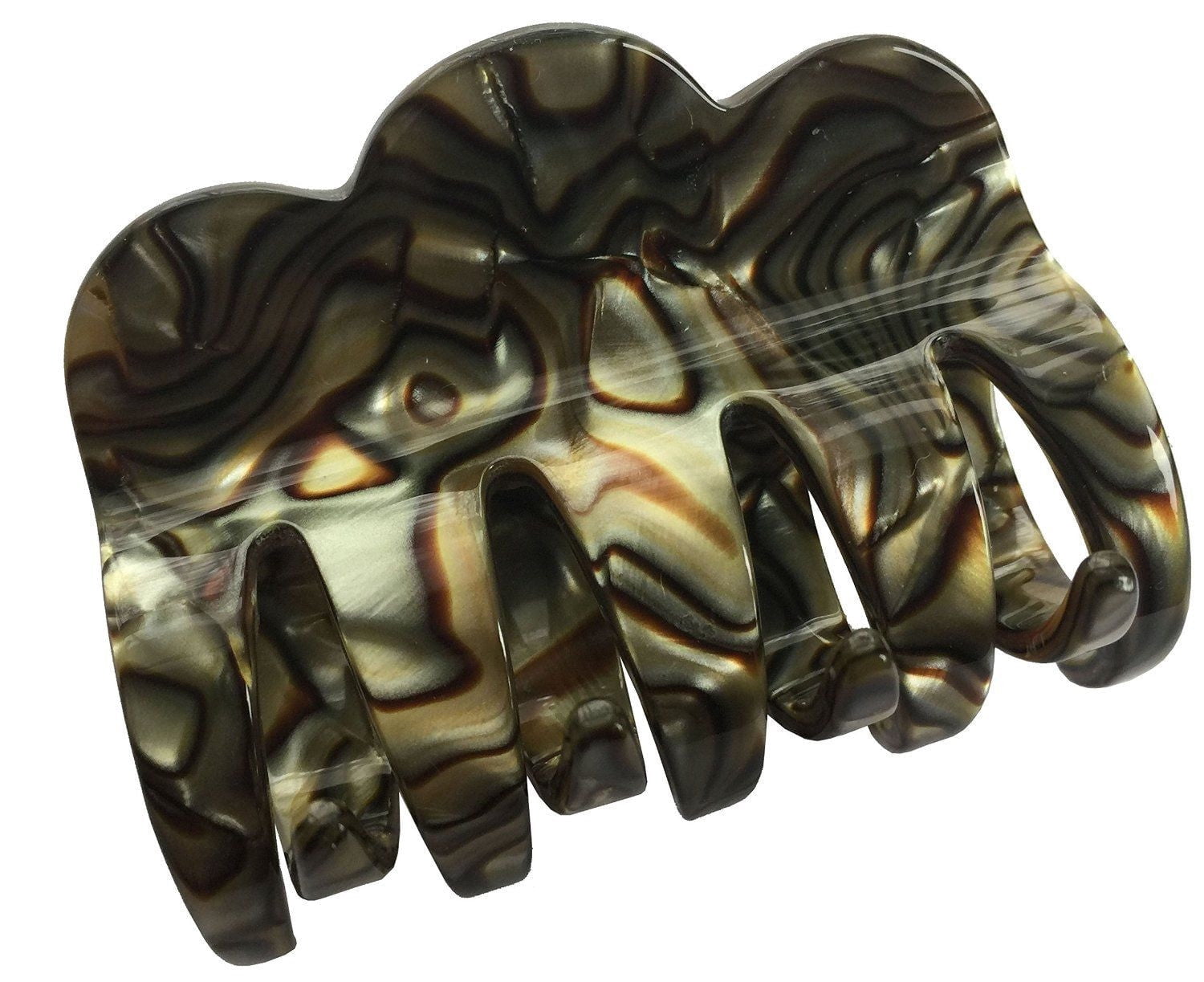 French Amie Small Wave Handmade Celluloid Jaw Hair Claw Clip Clamp ...