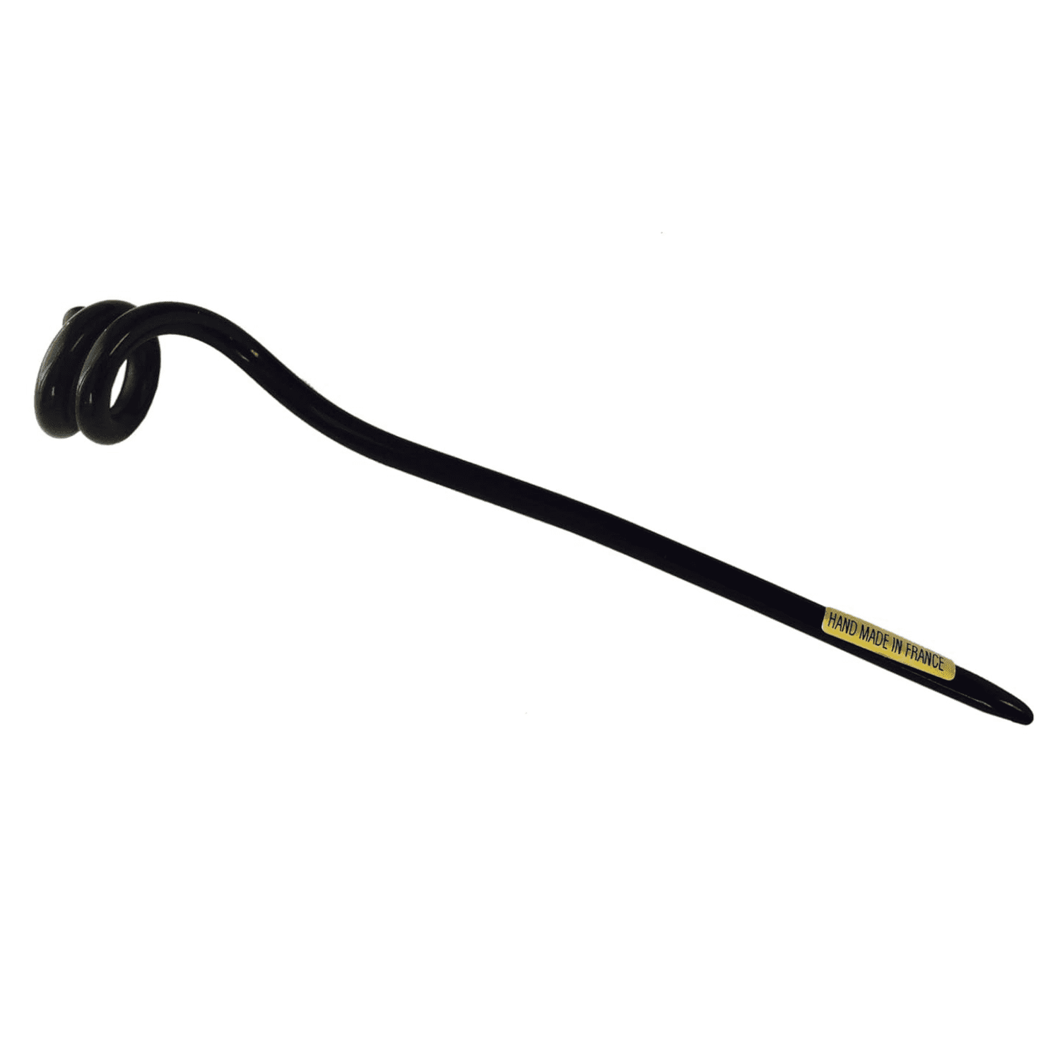 French Amie Twirl Handmade Black Cellulose Chignon Bun Hair Pin Stick 6 ...
