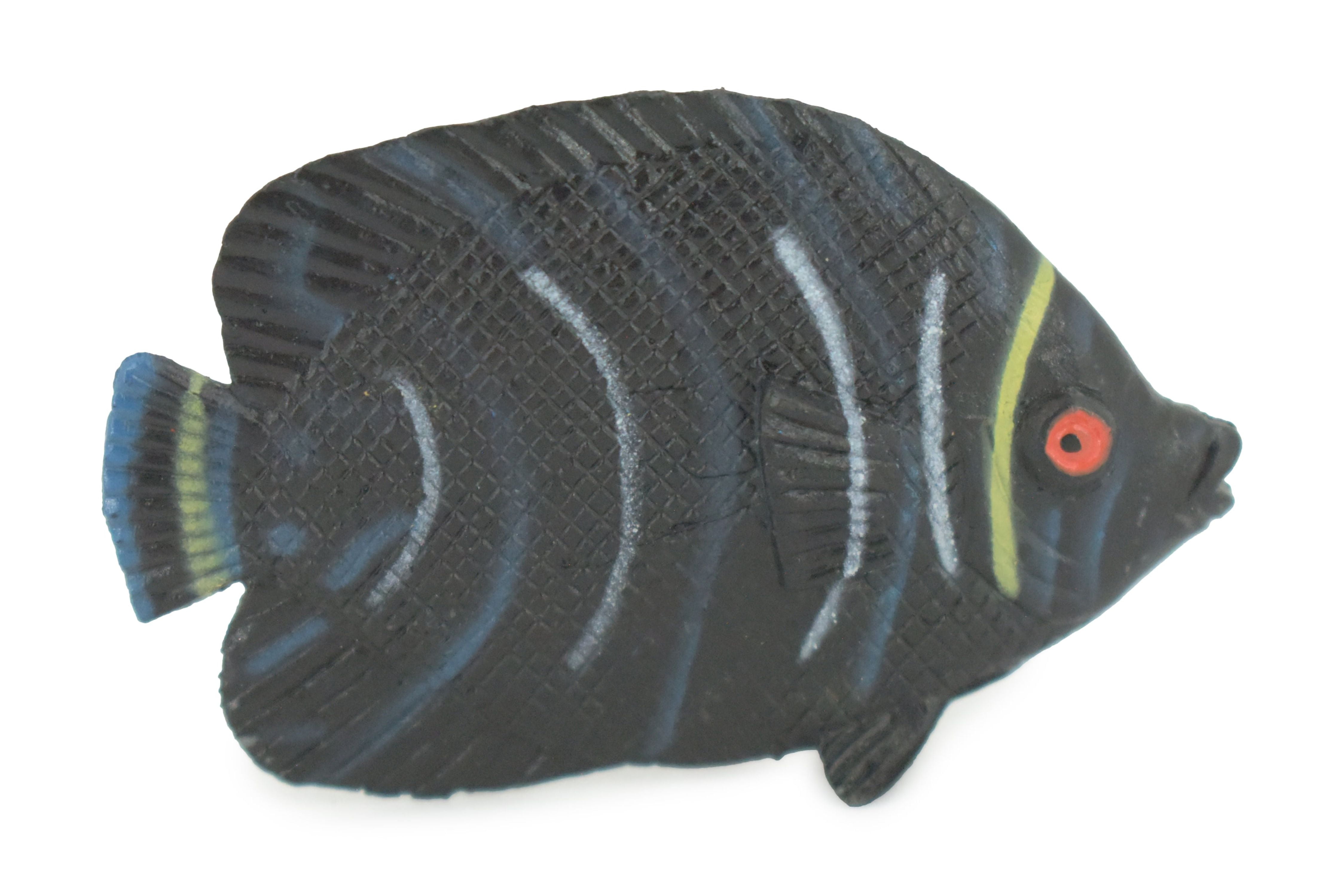 French AngelFish, Black Angel Fish, Rubber Fish Design, Realistic ...