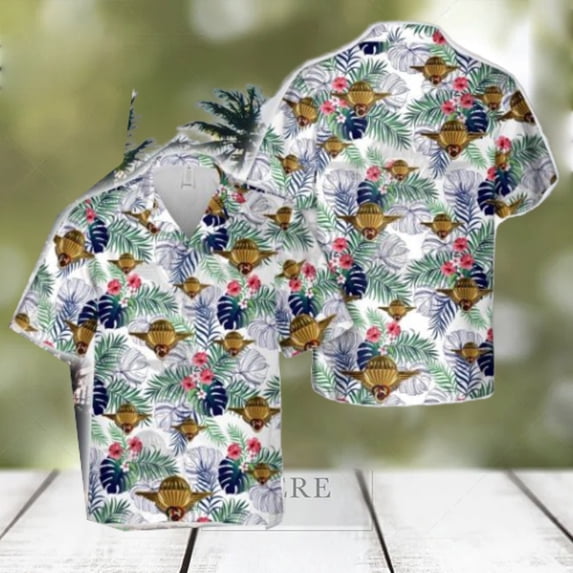 French Armed Forces ParatrooVper Moniteur Brevet 3D Hawaiian Shirt ...
