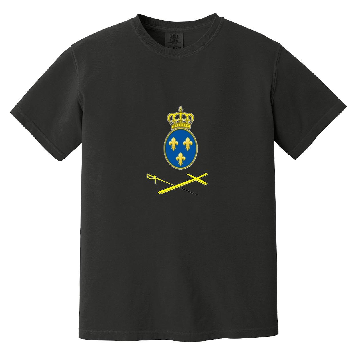 French Army Historic Military Crest Symbol Graphic Comfort Color T ...