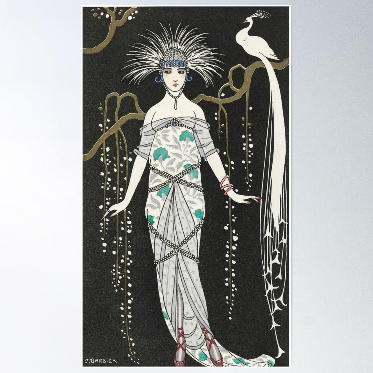 French Art Deco (1914) By George Barbier Poster Wall Art, Modern Wall ...