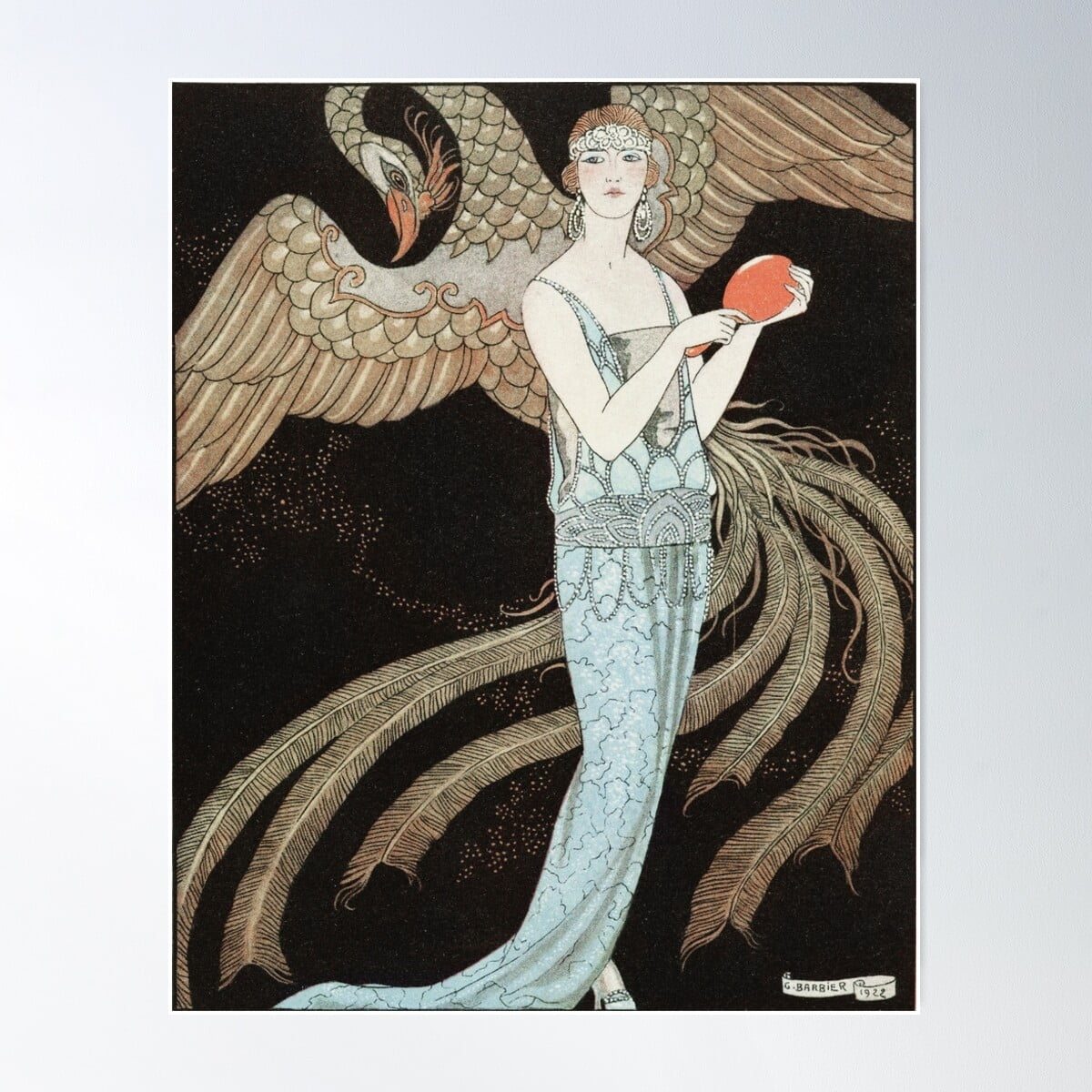 French Art Deco "Sortilèges: Evening Dress, De Beer" (1922) By George Barbier Poster Wall Art ...