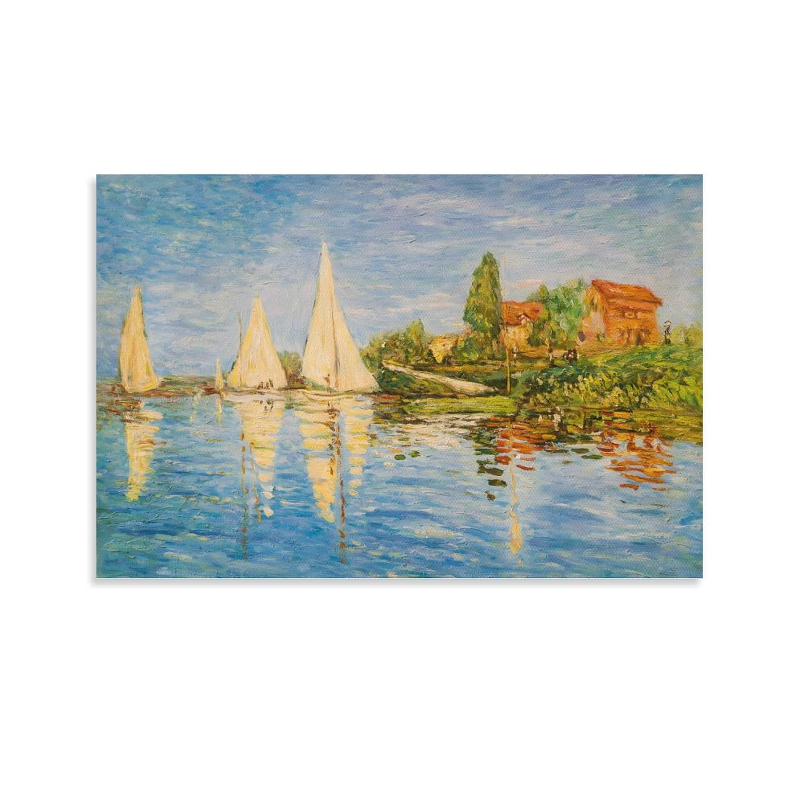 French Artist Claude Monet Regatta at Argenteuil Poster Posters Wall ...