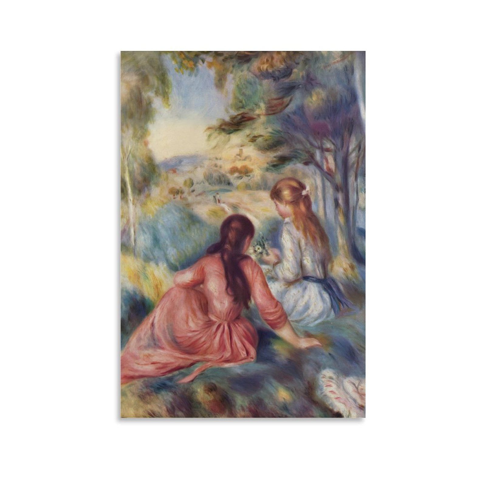 French Artist Pierre-Auguste Renoir In The Meadow Poster Picture Print ...