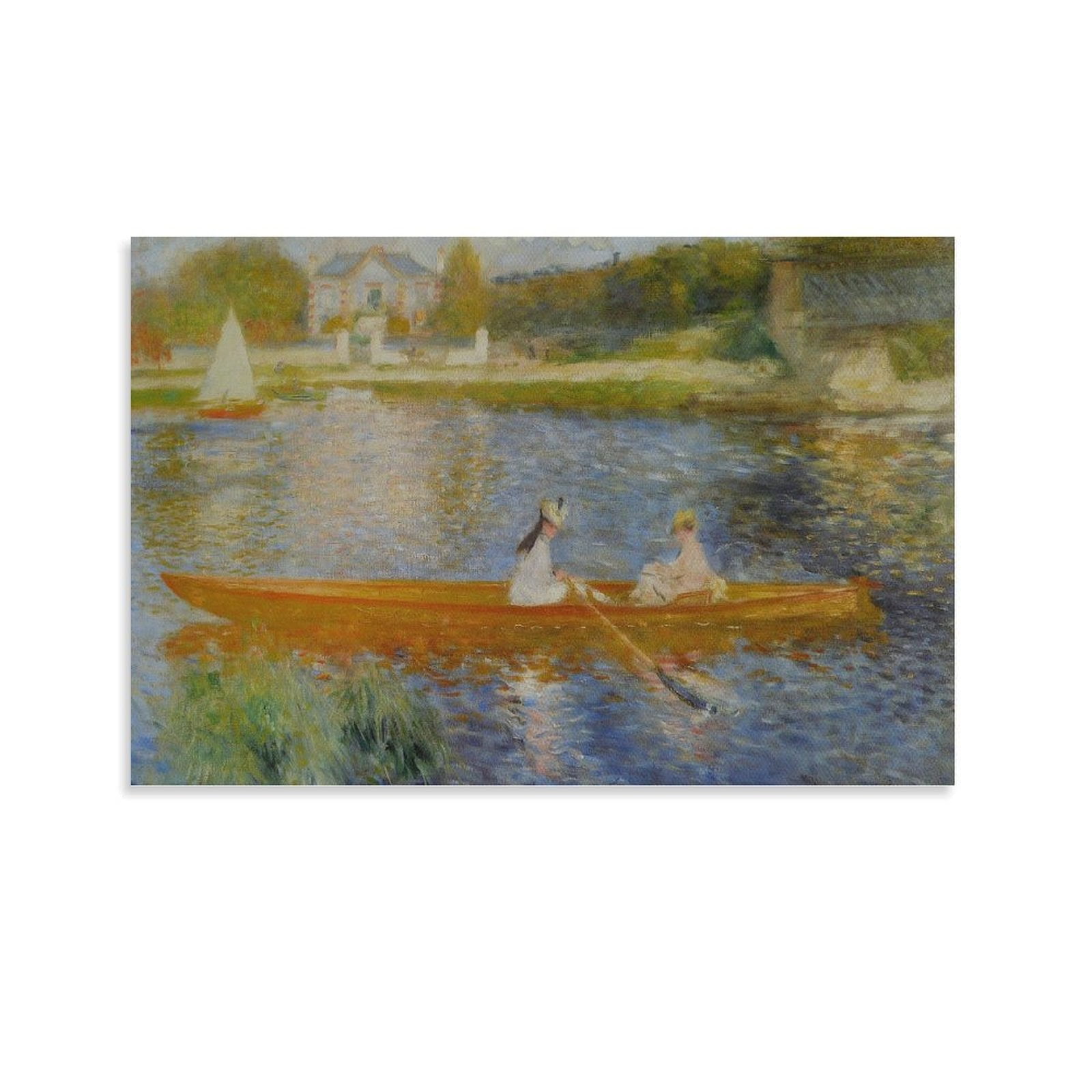 French Artist Pierre-Auguste Renoir The Skiff Poster(1) Artworks ...